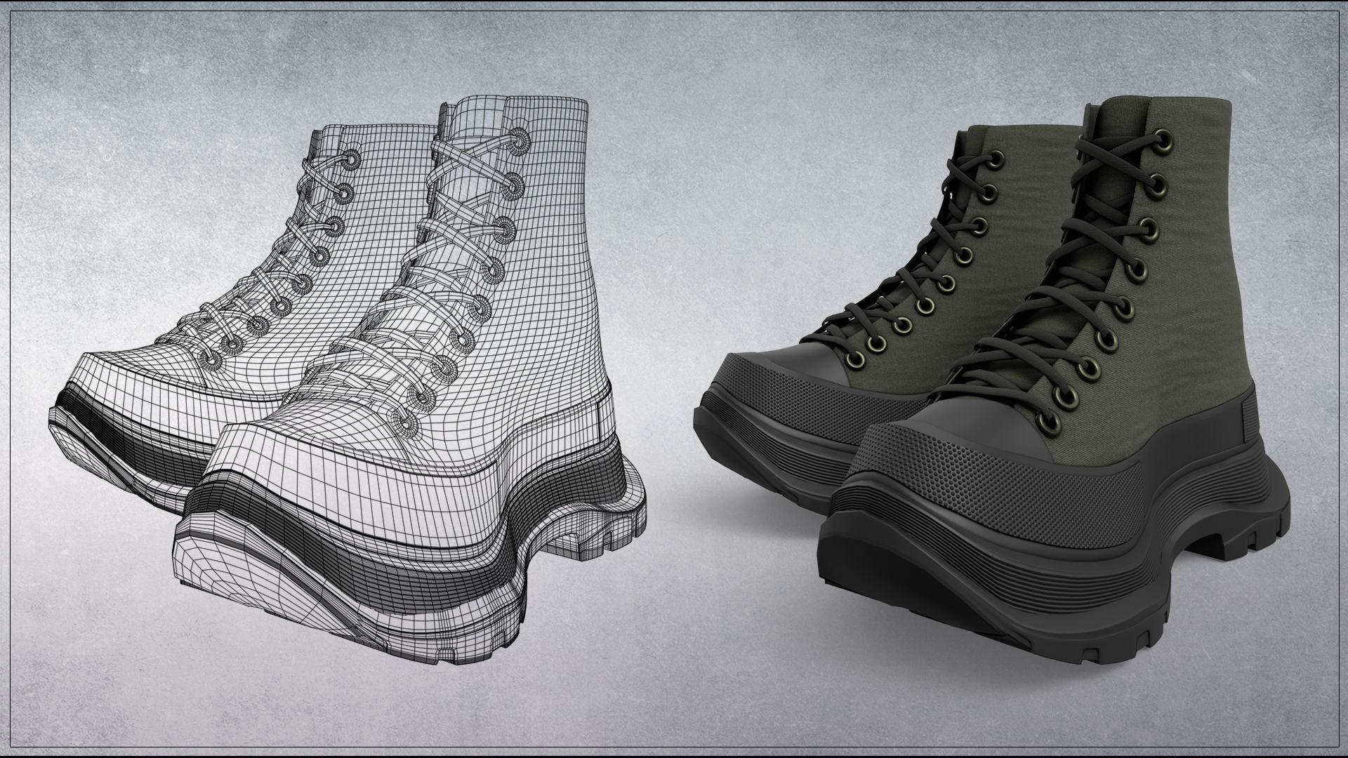 3D model Boots Low Poly 3d Model PBR PBR VR / AR / low-poly | CGTrader