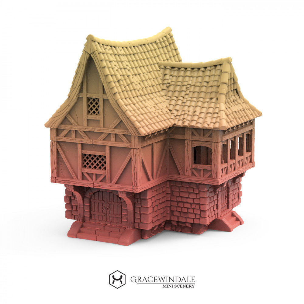 The Snoring Warrior Inn 3D model 3D printable | CGTrader