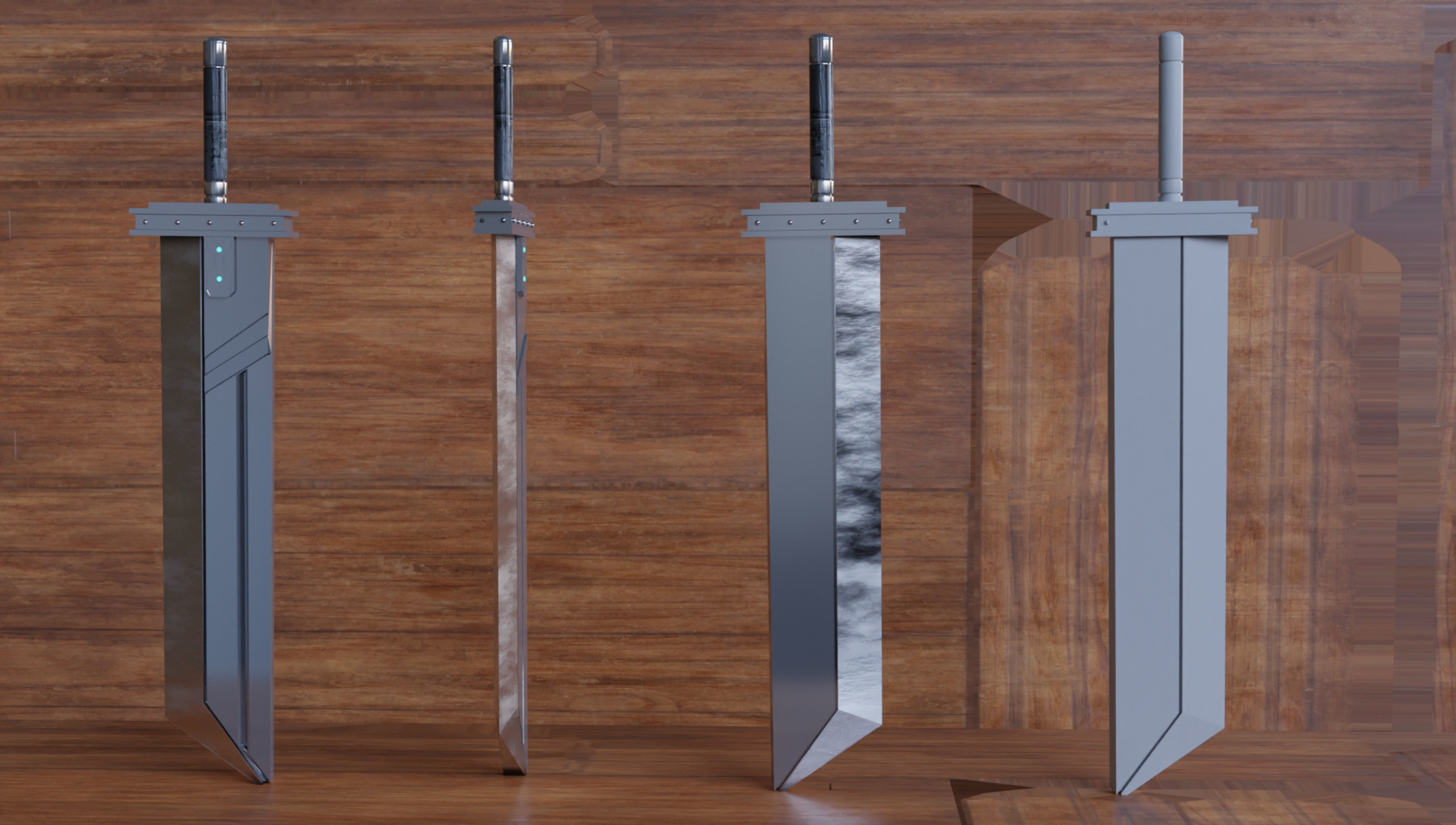 The Buster Sword free VR / AR / low-poly 3D model | CGTrader