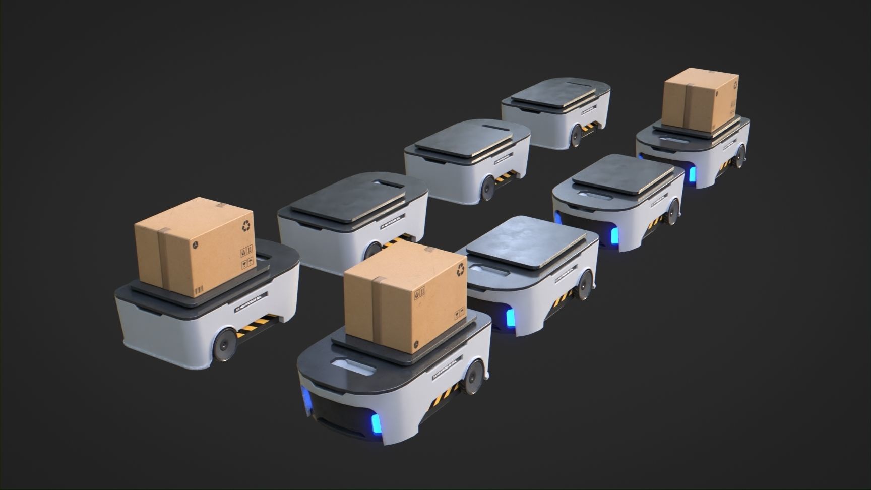 3D model Transportation Robots VR / AR / low-poly | CGTrader