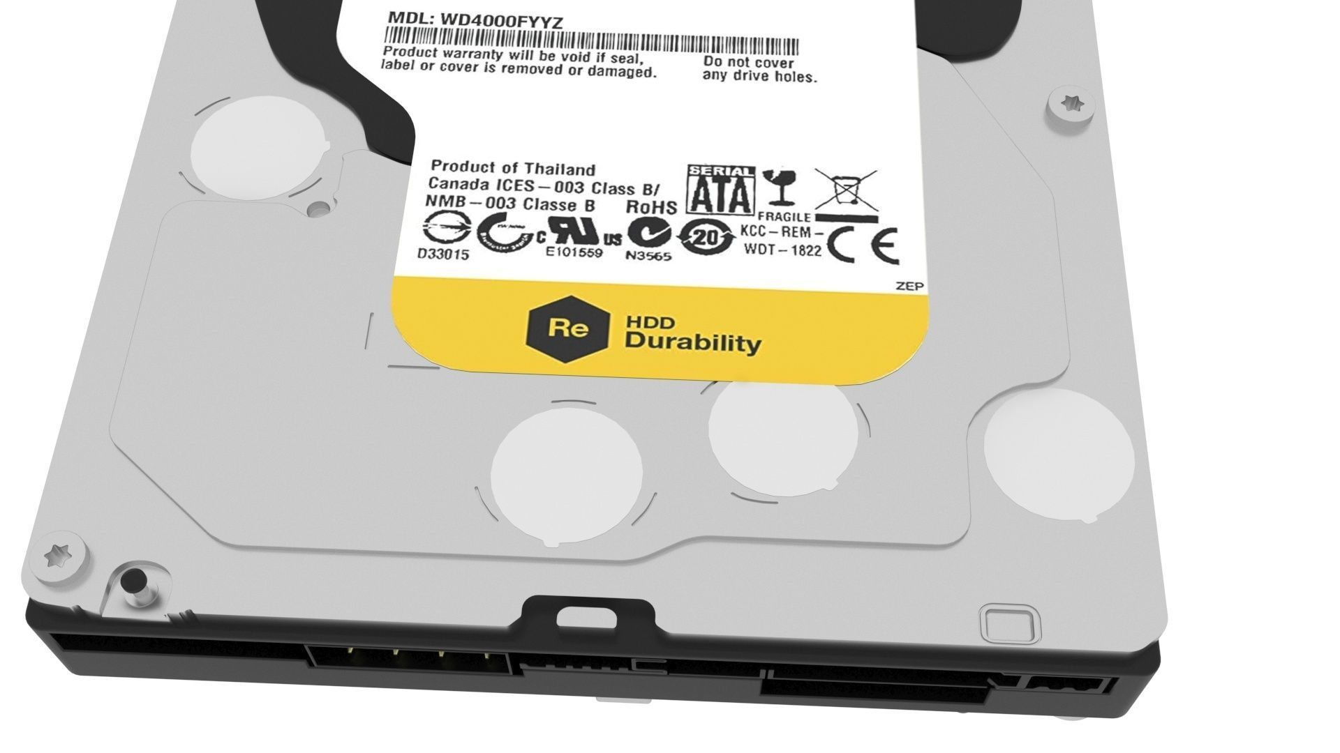 Opened Hard Disk Drive 3D model | CGTrader