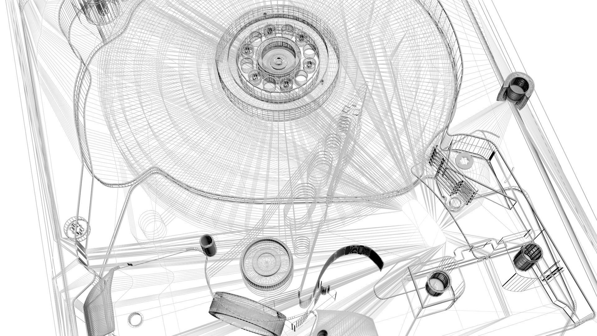 Opened Hard Disk Drive 3D model | CGTrader