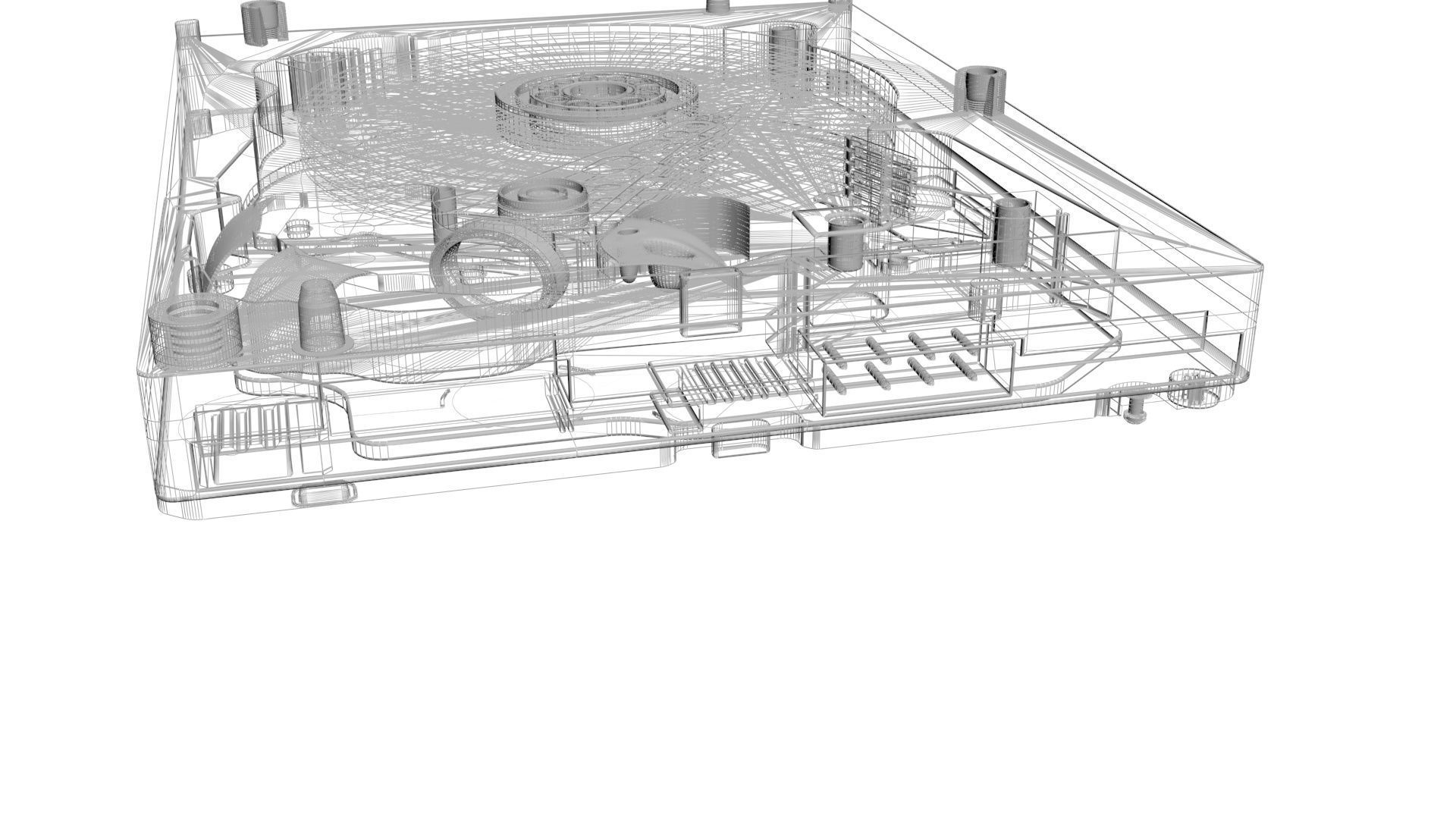 Opened Hard Disk Drive 3D model | CGTrader
