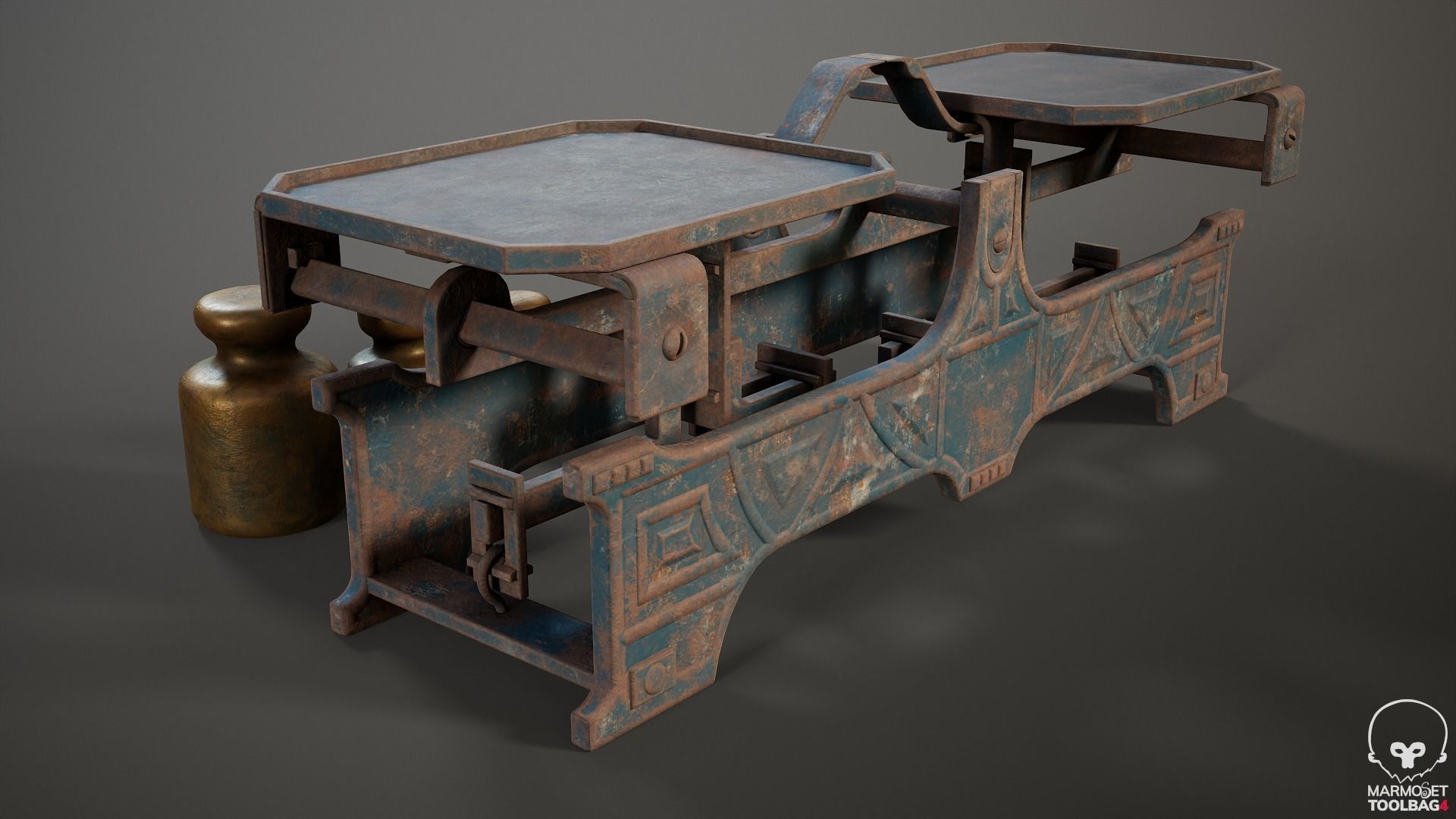 3D model Balance Scale and Weights PBR VR / AR / low-poly | CGTrader