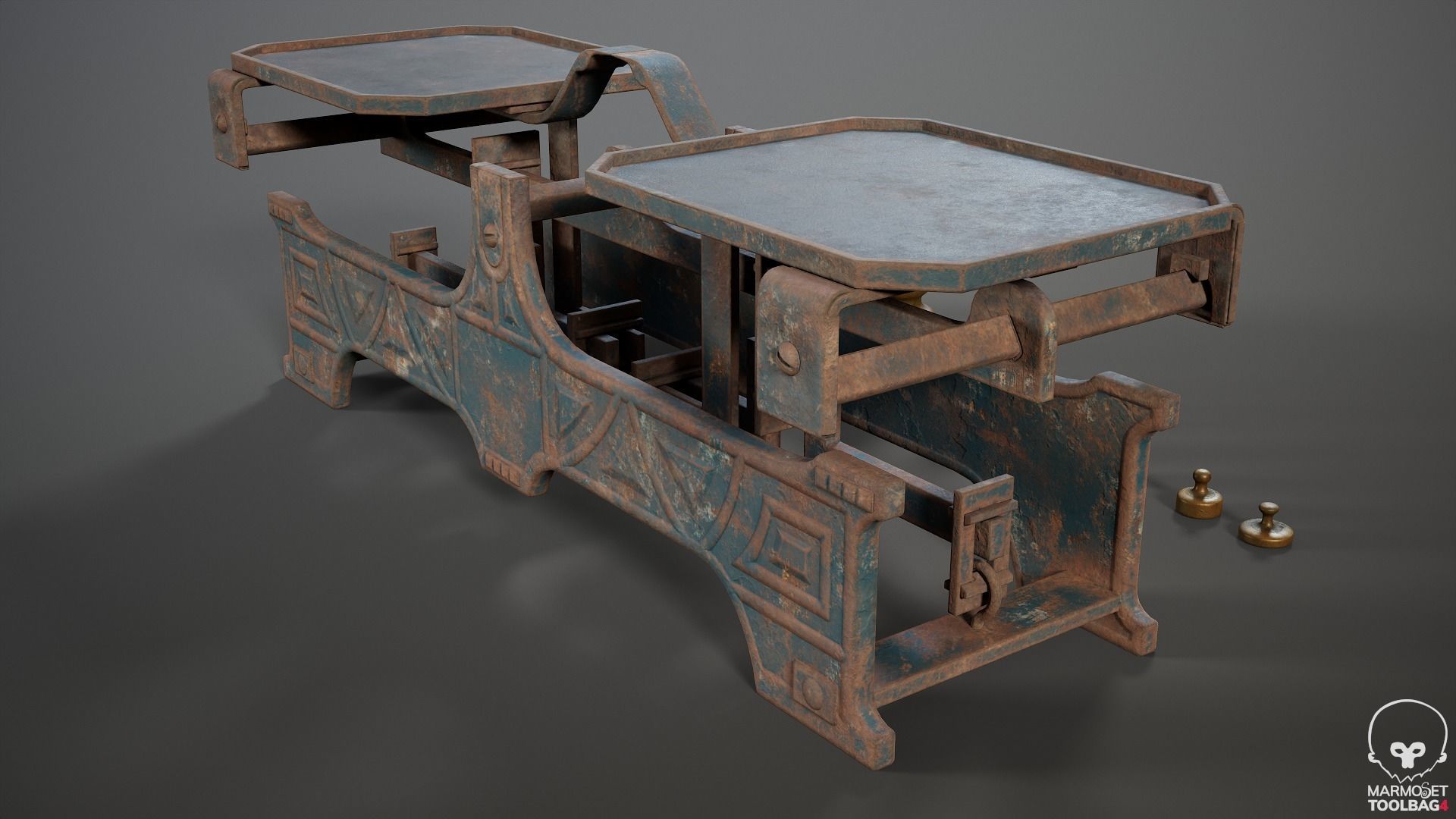 3D model Balance Scale and Weights PBR VR / AR / low-poly | CGTrader