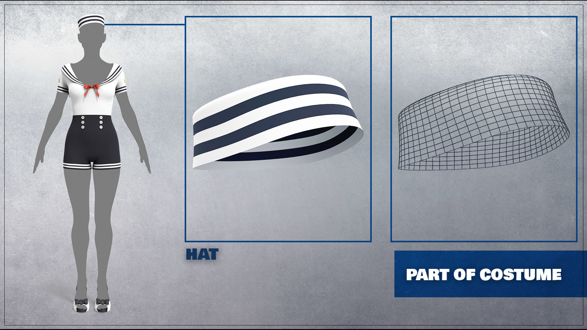 3D model Sailor Costume Low-poly 3D model PBR VR / AR / low-poly | CGTrader