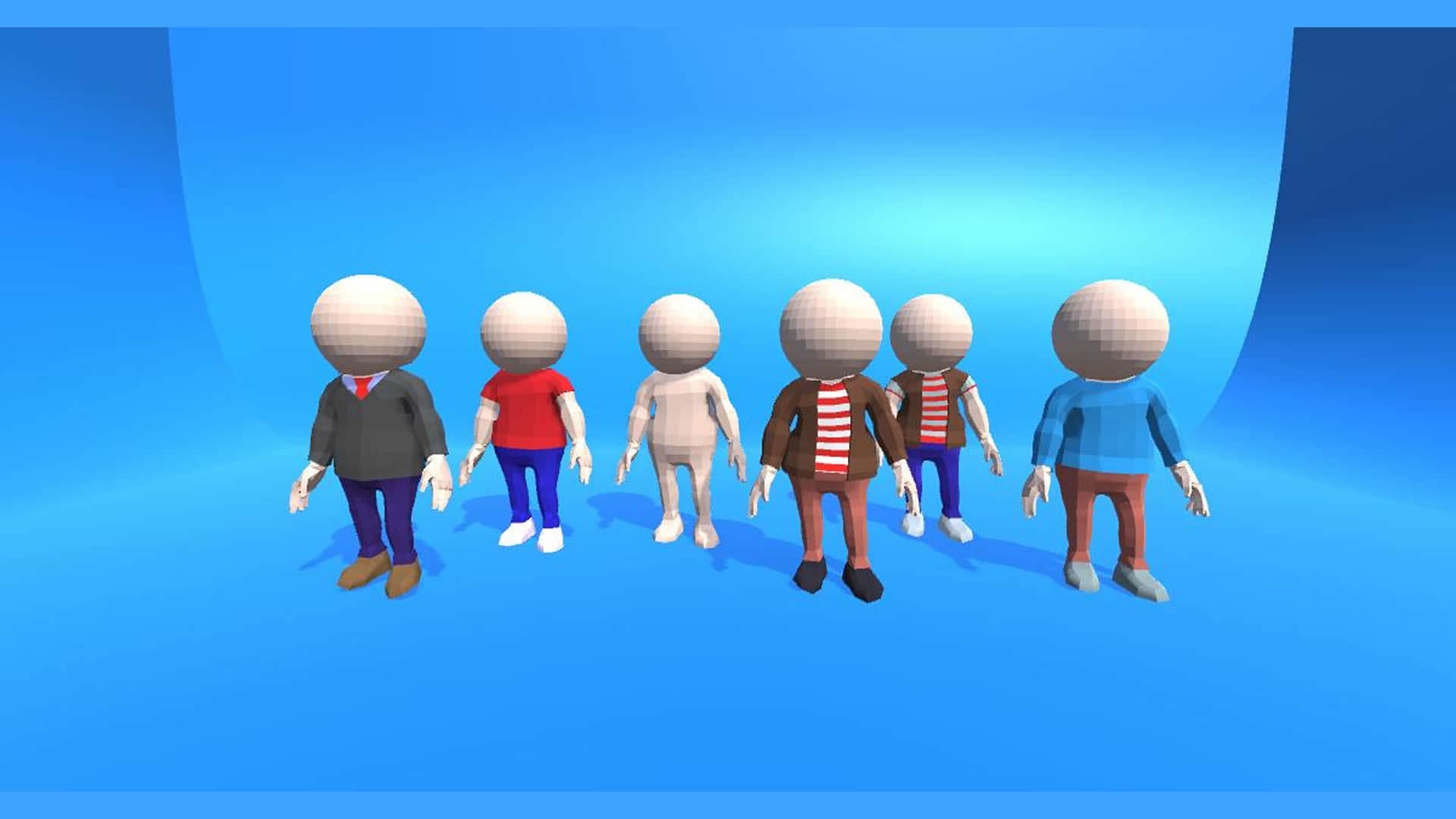 3D model Polygon Character Pack - LowPoly Stickman Characters VR / AR ...