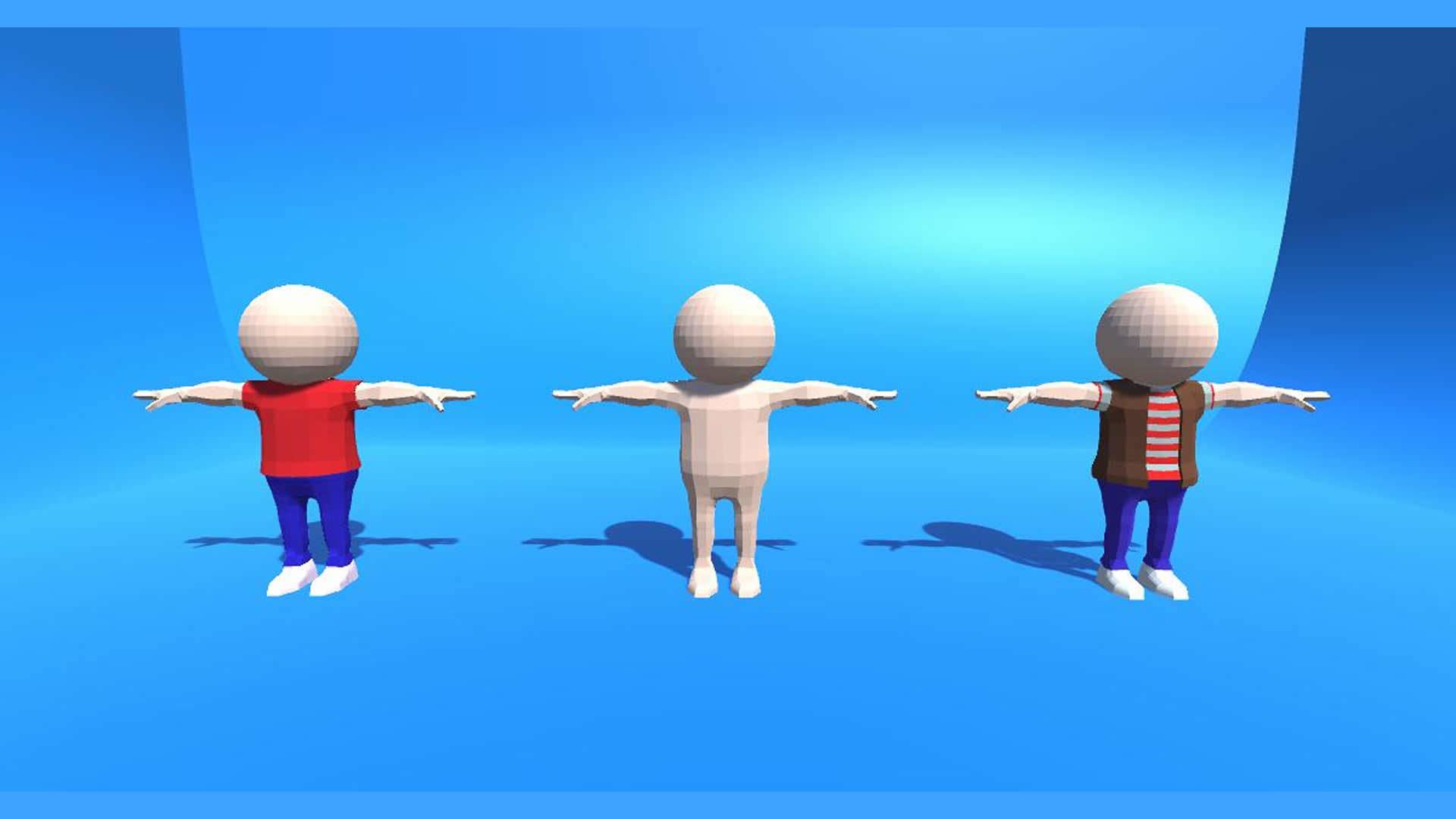 3D model Polygon Character Pack - LowPoly Stickman Characters VR / AR ...