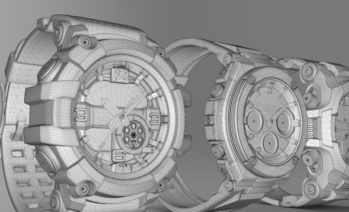 Casio G-Shock watches 9 pcs 3D model | CGTrader