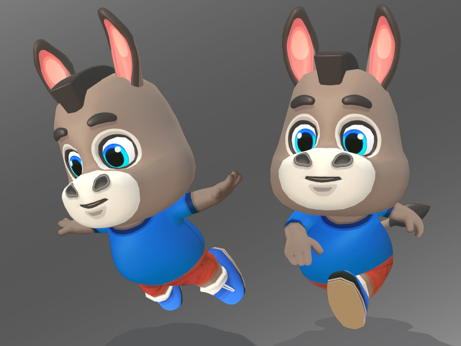 3D model Donkey Mule Animated Rigged VR / AR / low-poly | CGTrader