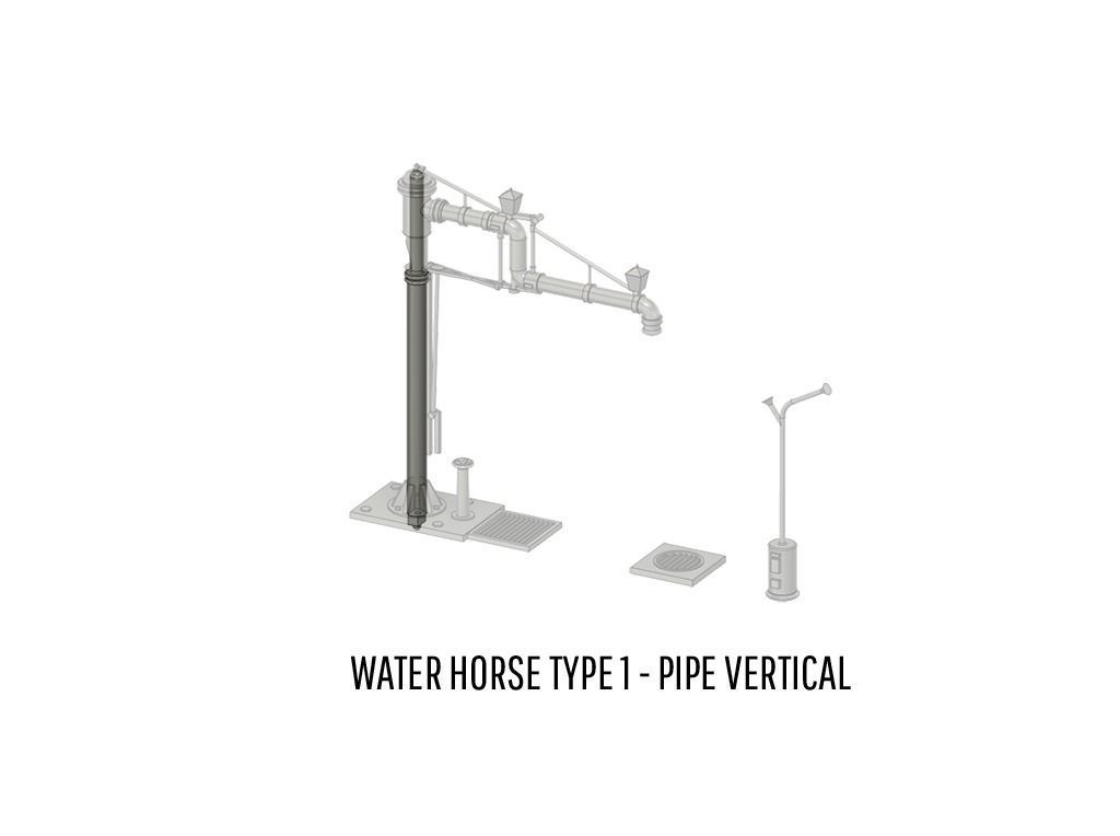 BUILD-0012 Water filling set for steam trains H0-scale 3D model 3D ...