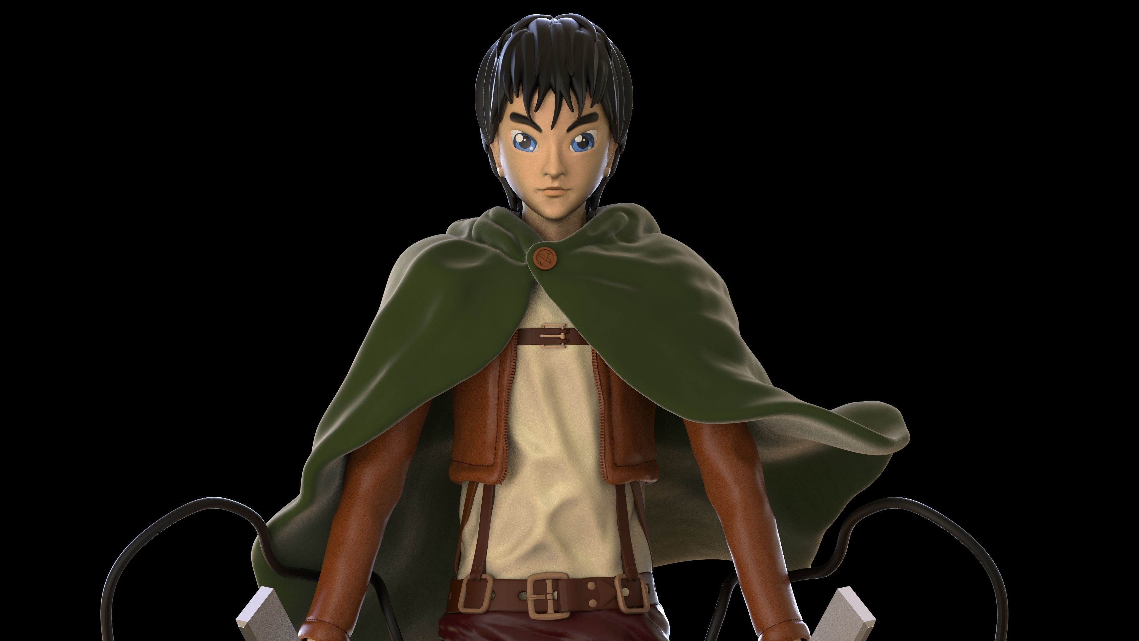 Eren Attack on Titan free 3D model 3D printable | CGTrader