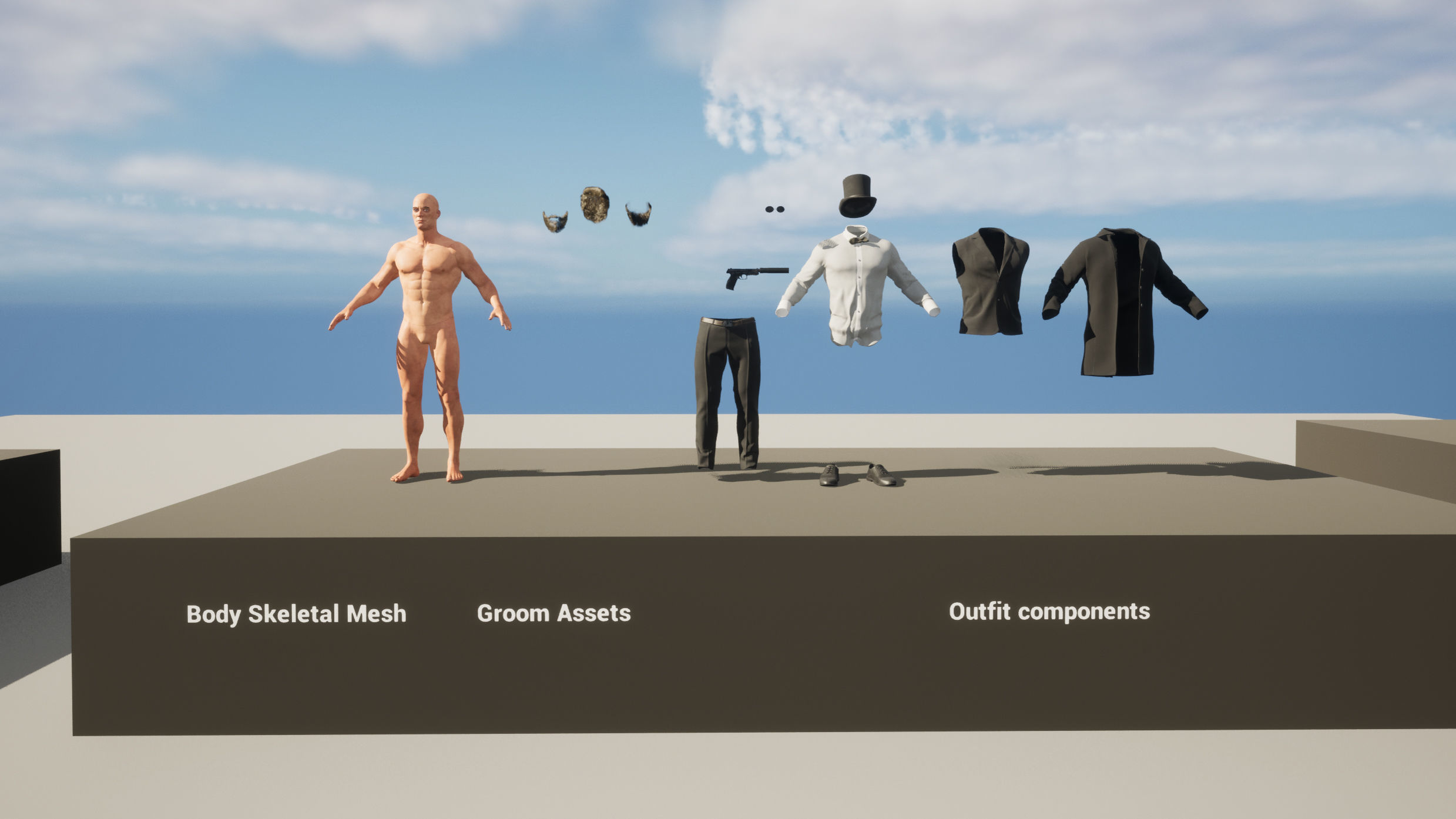 3d Model Hitman Game Ready Character Model Vr Ar Low Poly Cgtrader