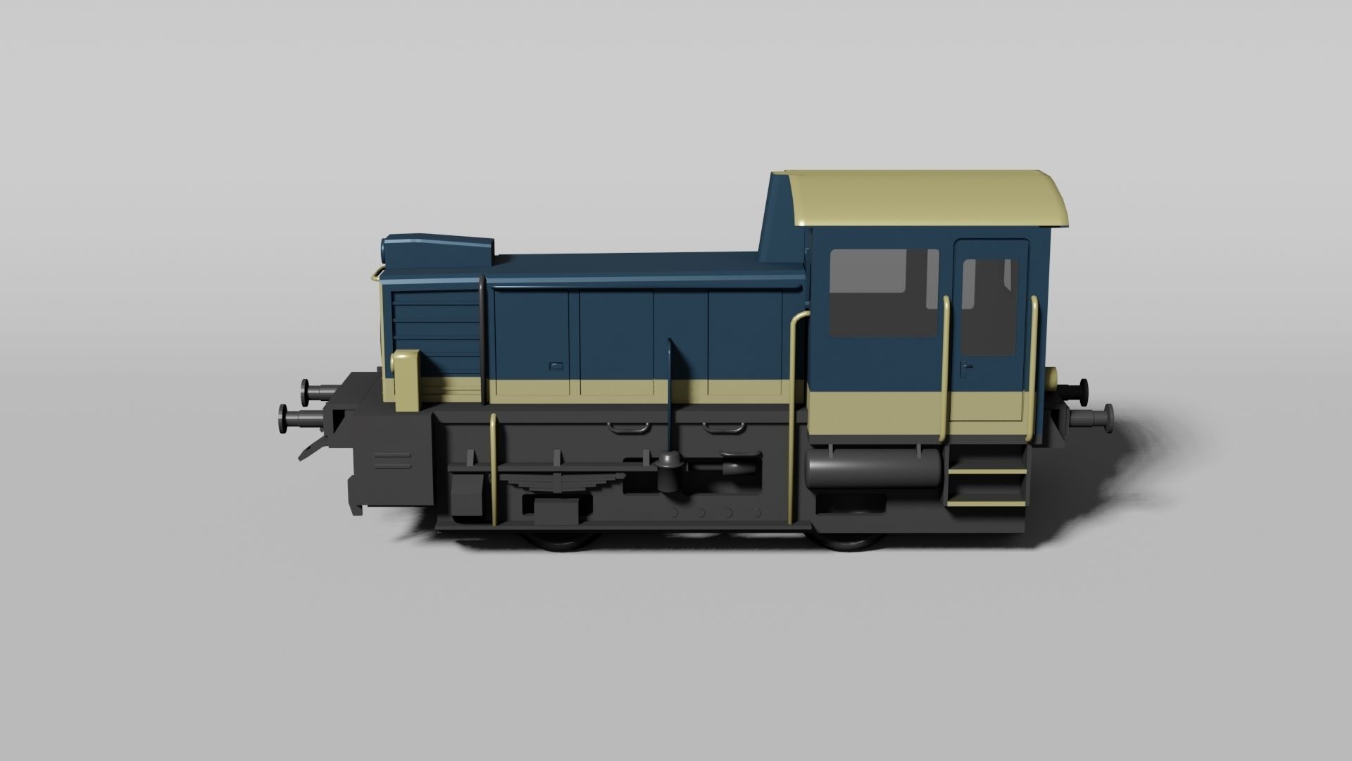 Small diesel locomotive 3D model | CGTrader