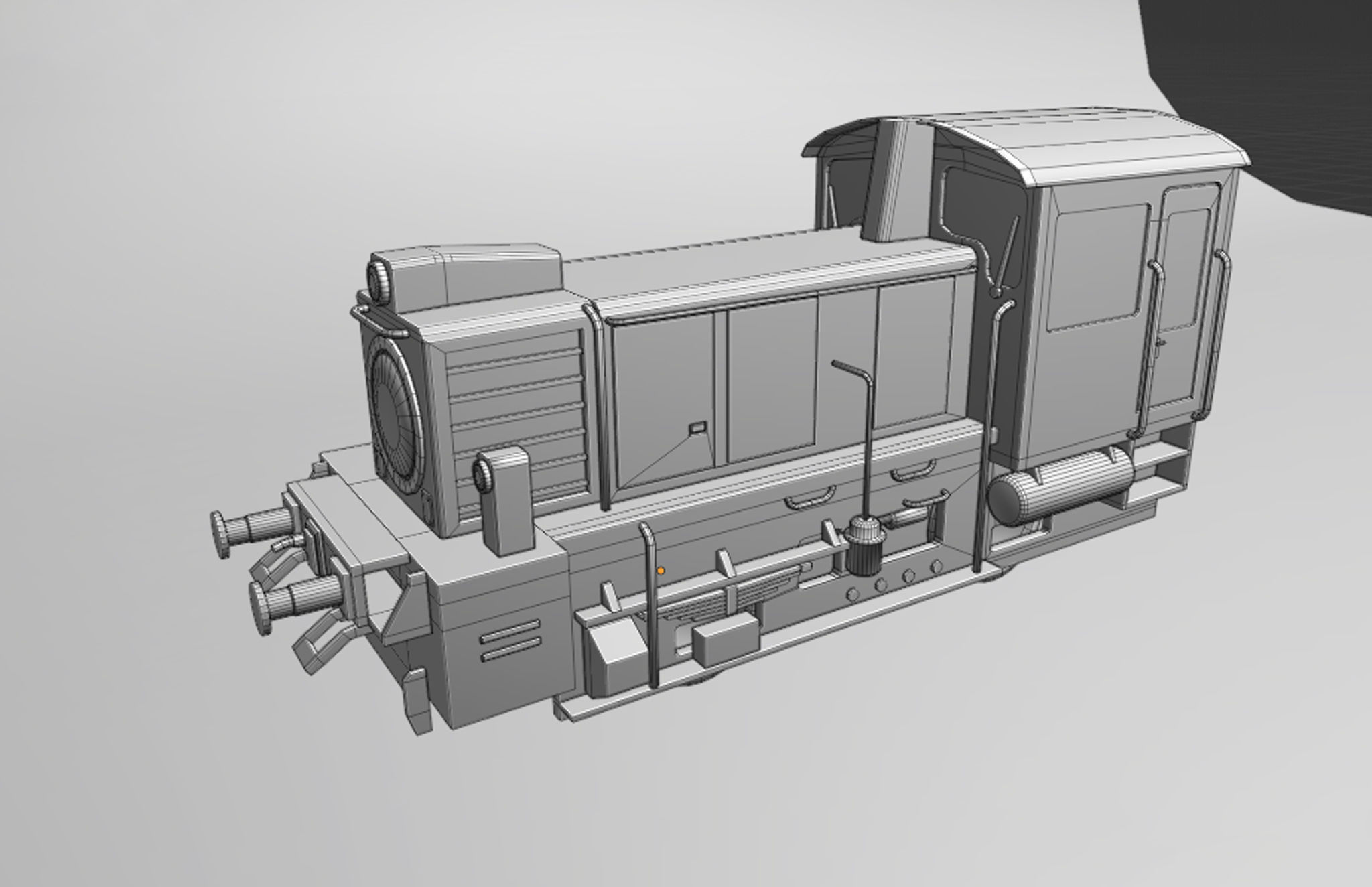 Small diesel locomotive 3D model | CGTrader