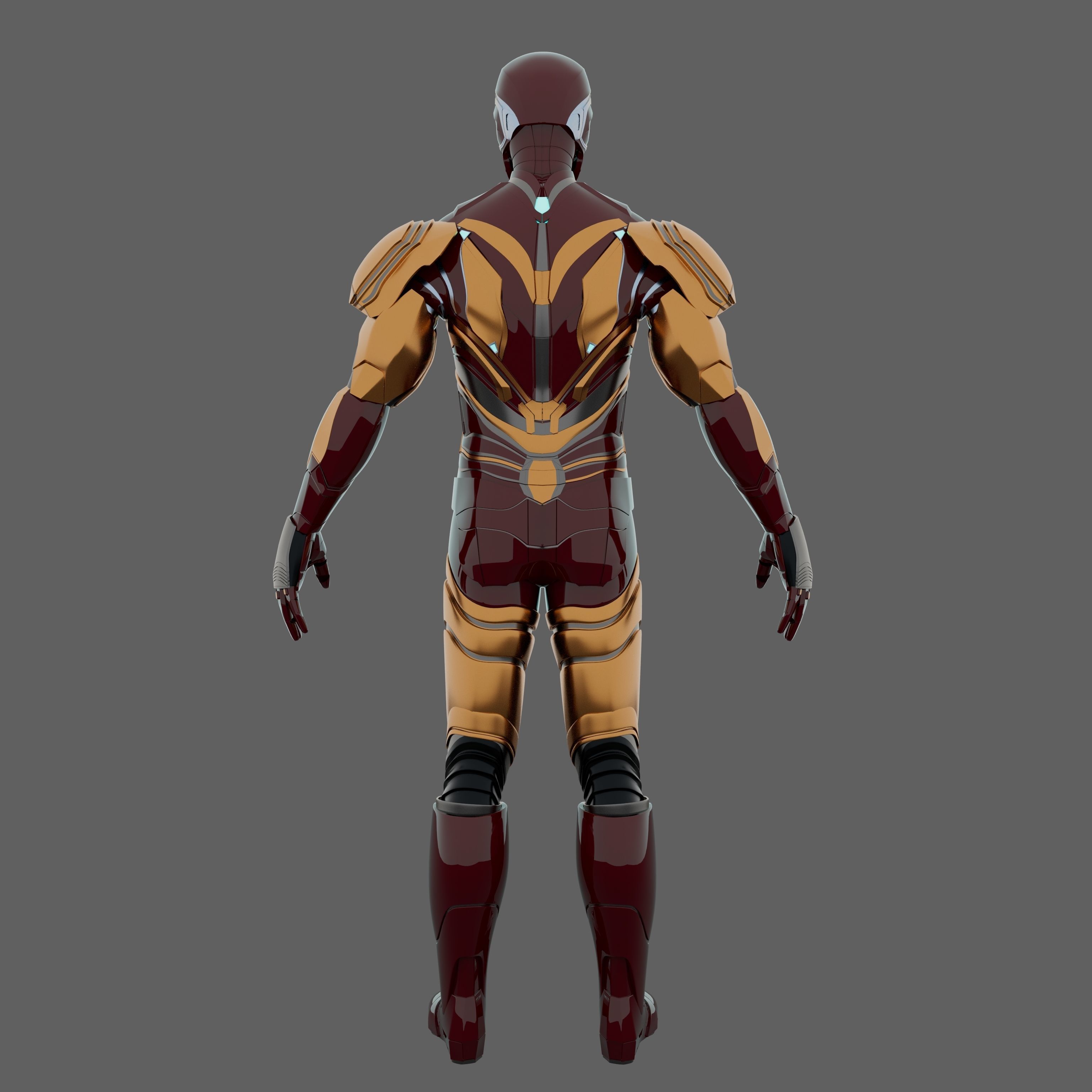 iron man mark 85 3D model animated rigged | CGTrader