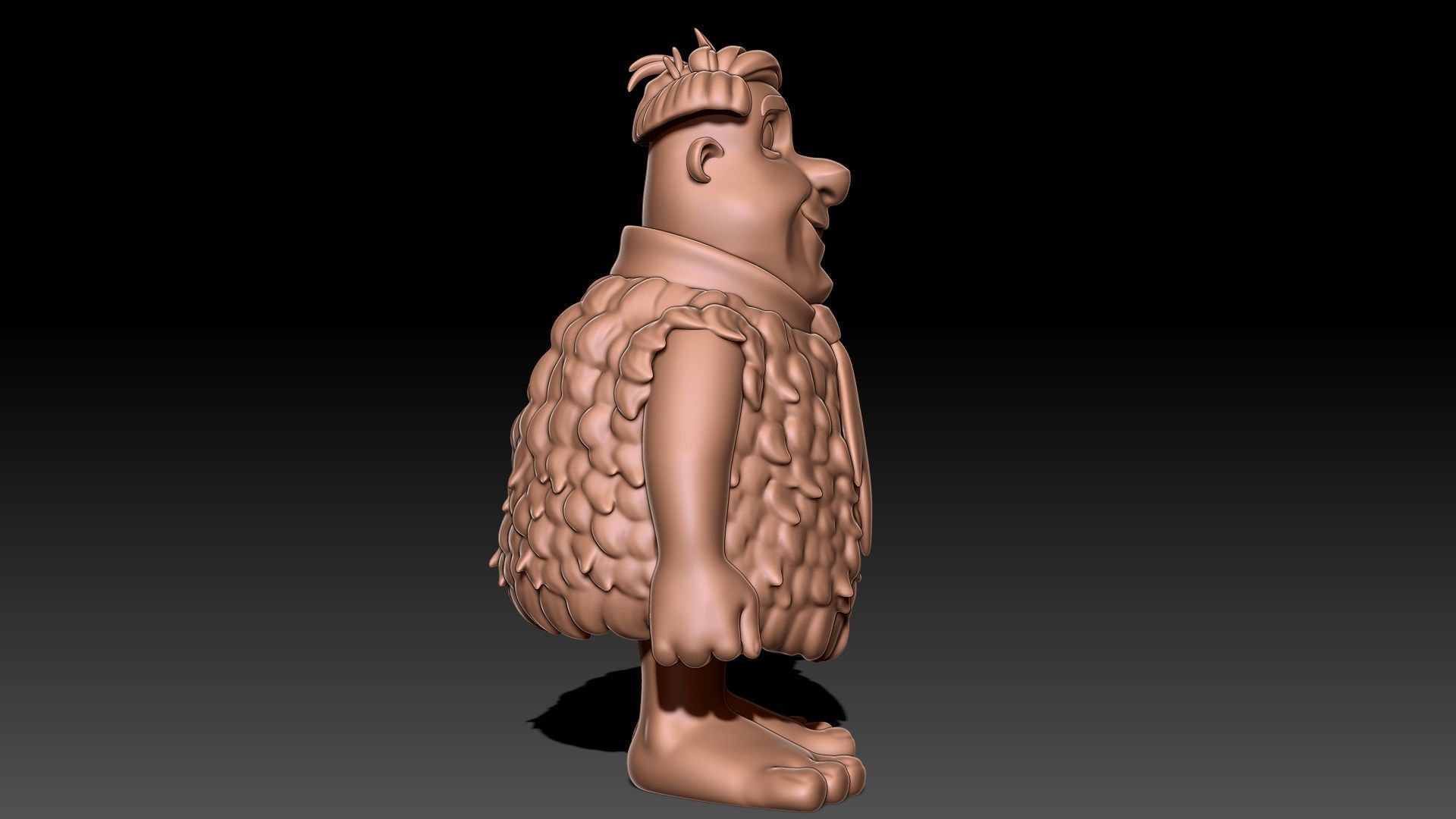 Fred Flintstone 3D model 3D printable | CGTrader