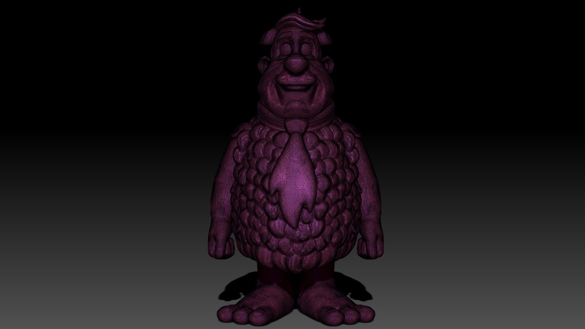 Fred Flintstone 3D model 3D printable | CGTrader