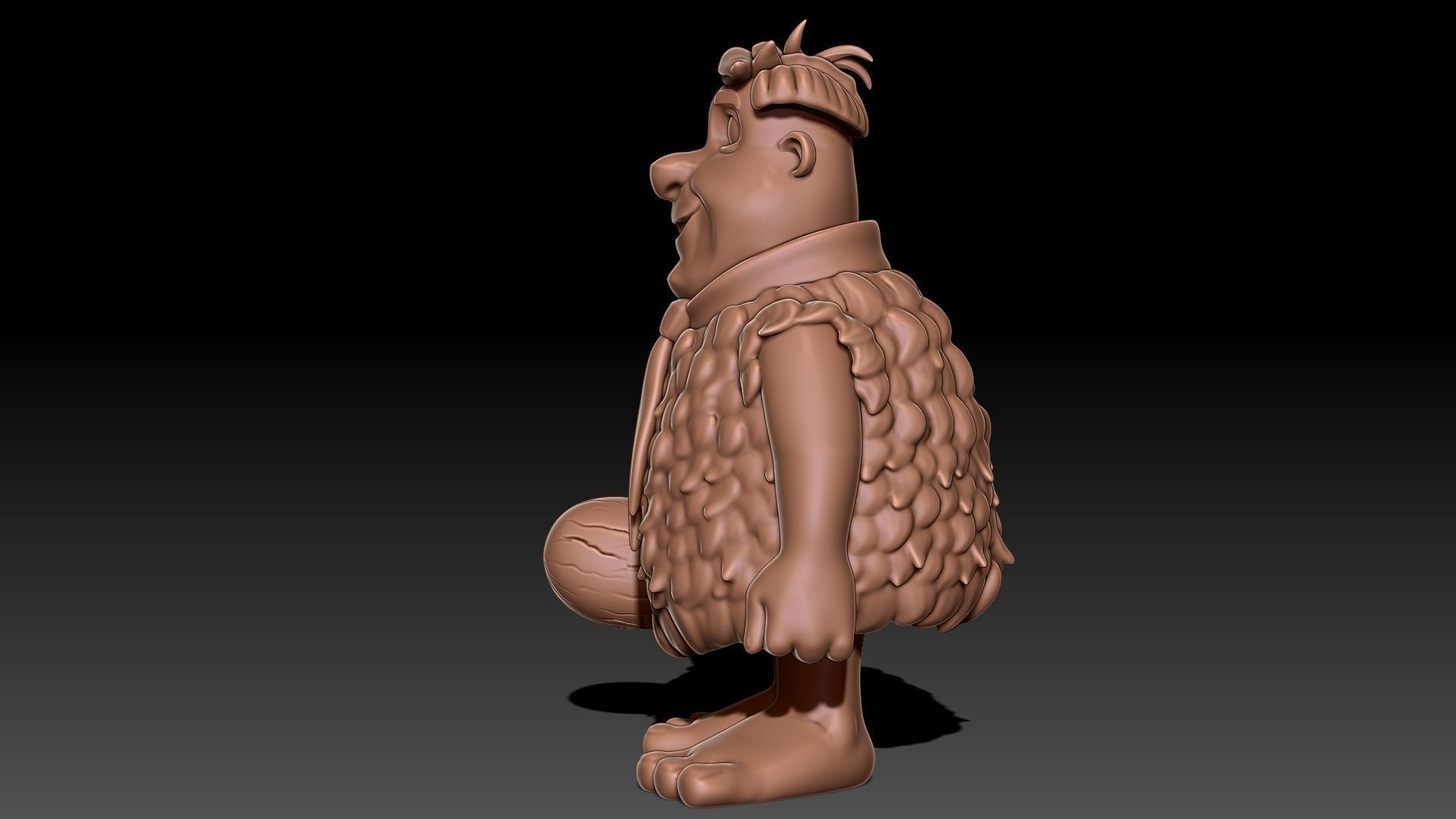 Fred Flintstone 3D model 3D printable | CGTrader