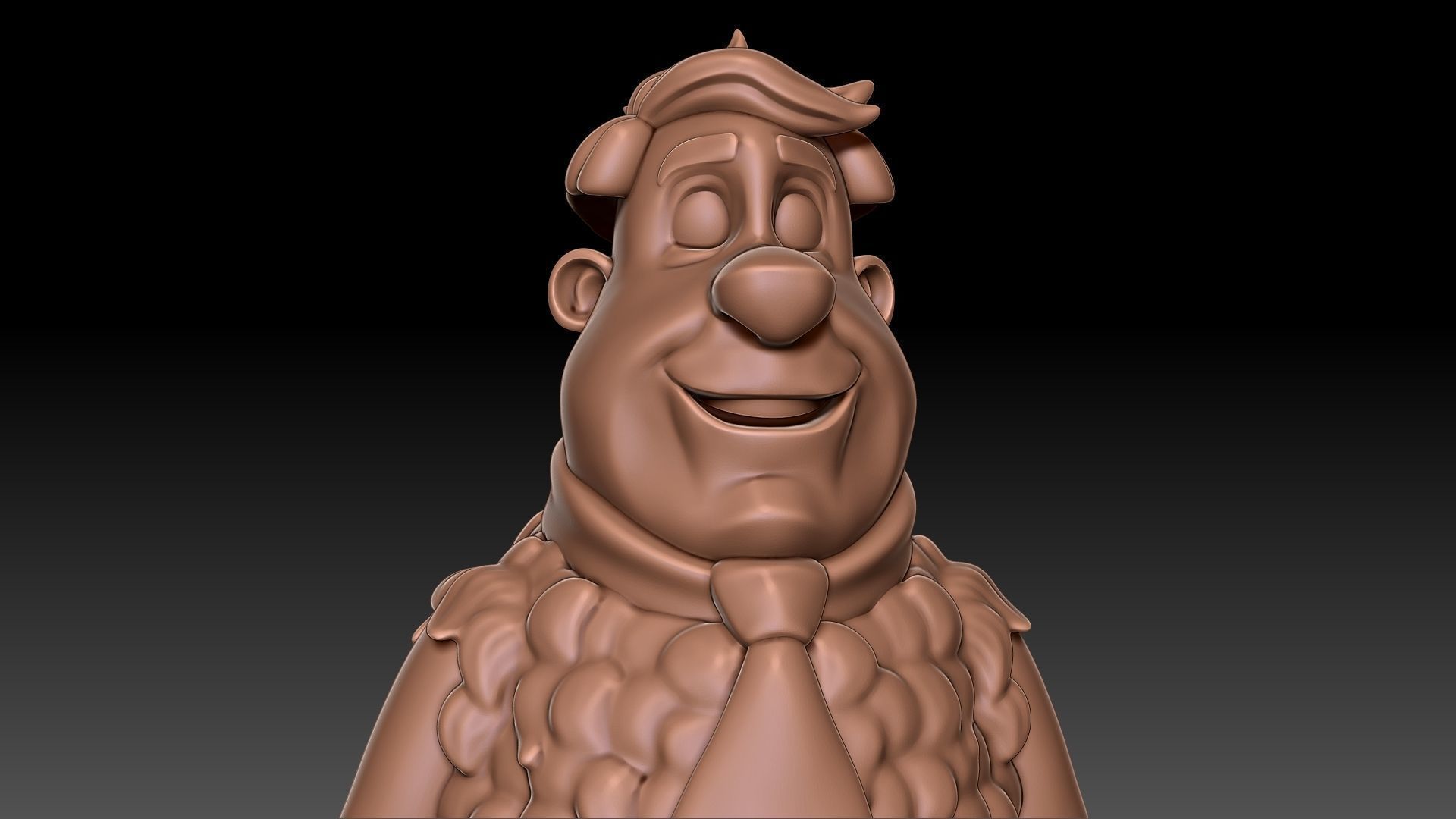 Fred Flintstone 3D model 3D printable | CGTrader