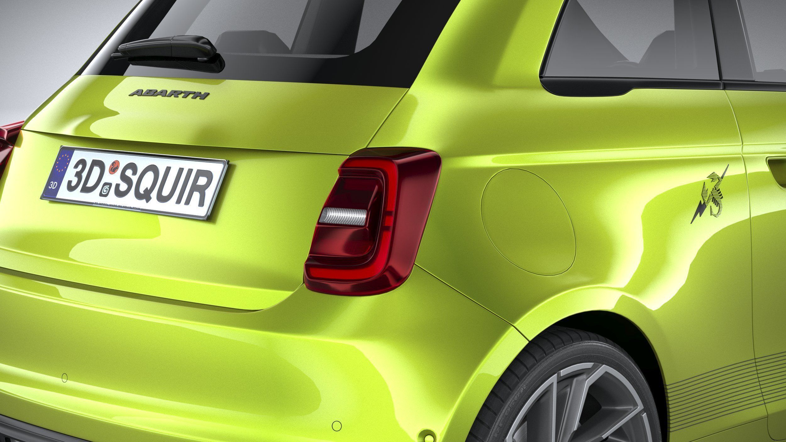 Fiat 500e Abarth 2023 3D model | CGTrader