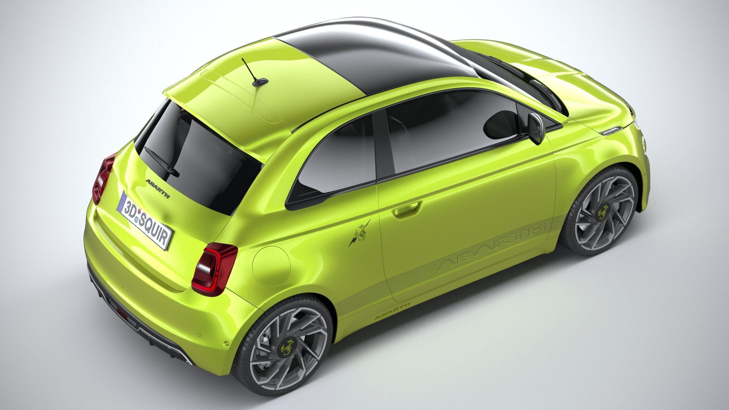 Fiat 500e Abarth 2023 3D model | CGTrader