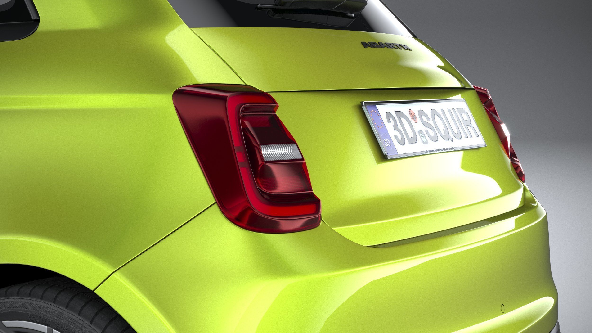 Fiat 500e Abarth 2023 3D model | CGTrader