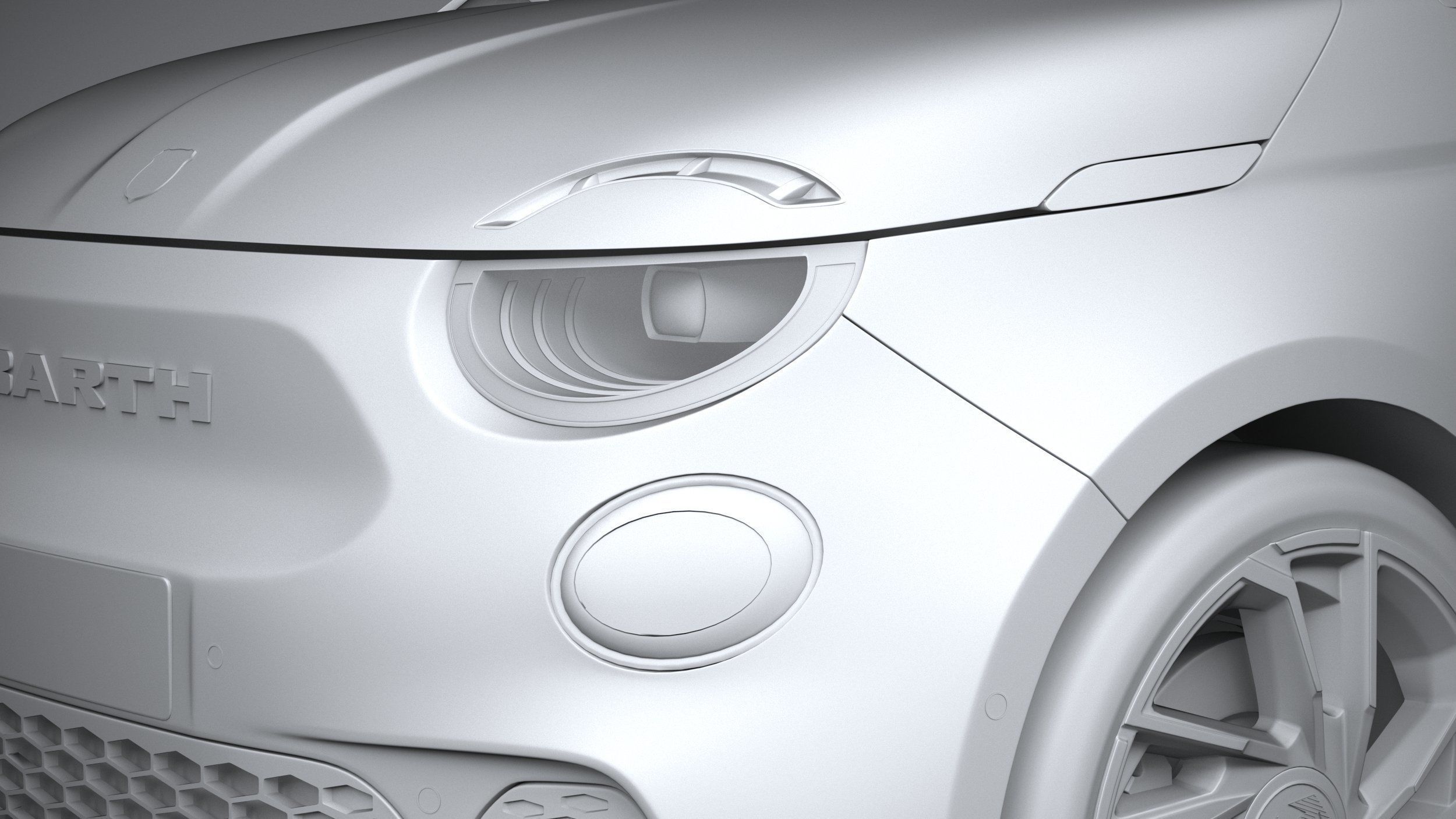 Fiat 500e Abarth 2023 3D model | CGTrader