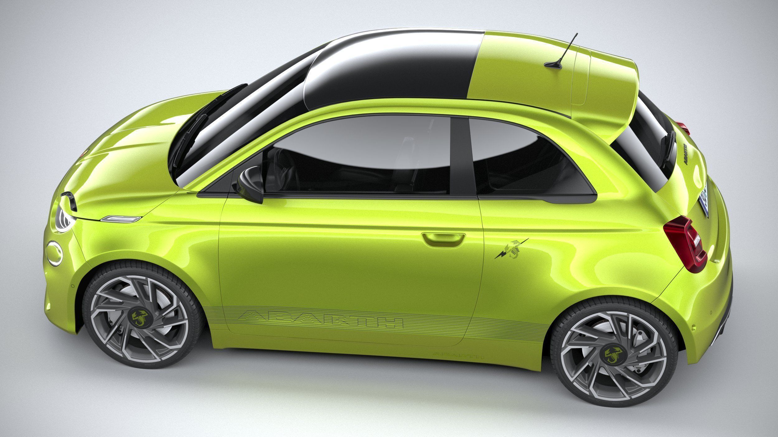 Fiat 500e Abarth 2023 3D model | CGTrader