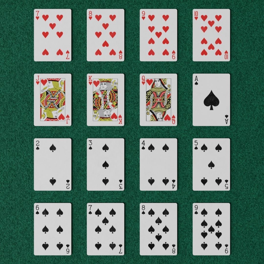 3D model Playing Cards 3D VR / AR / low-poly | CGTrader