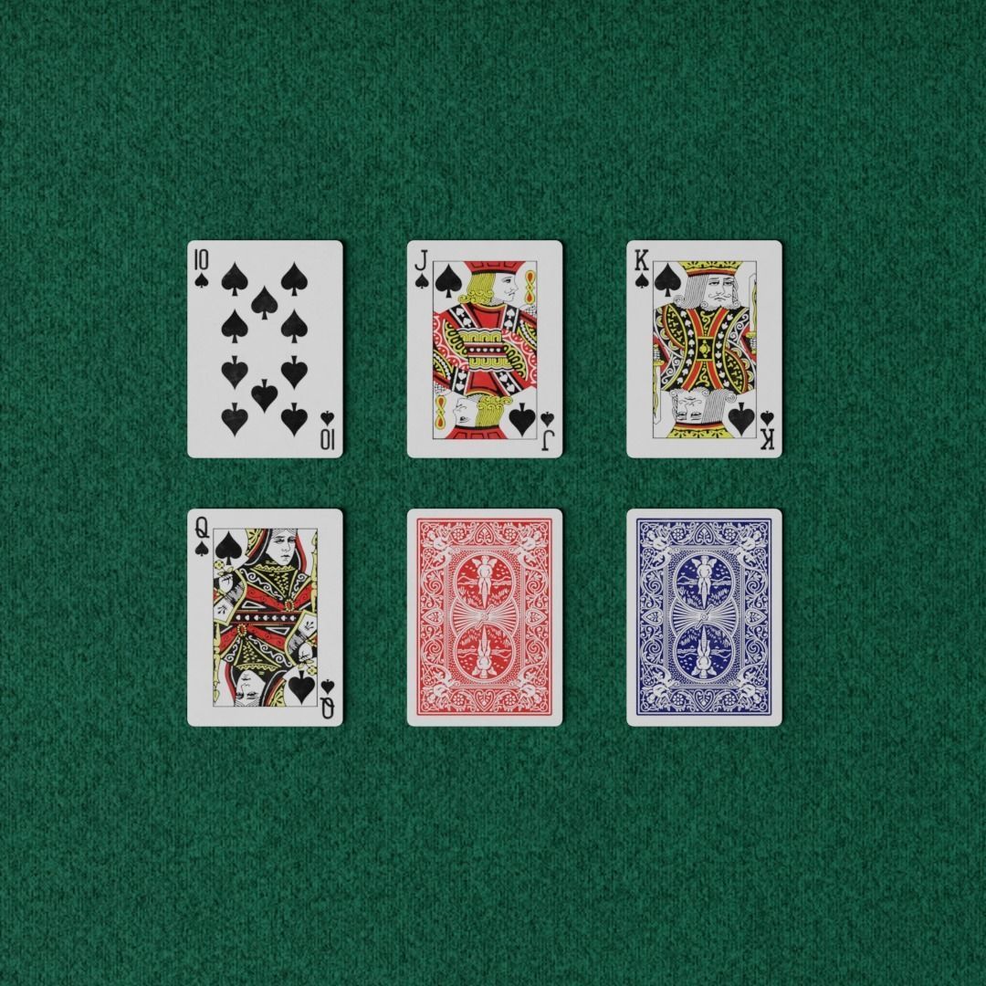 3D model Playing Cards 3D VR / AR / low-poly | CGTrader