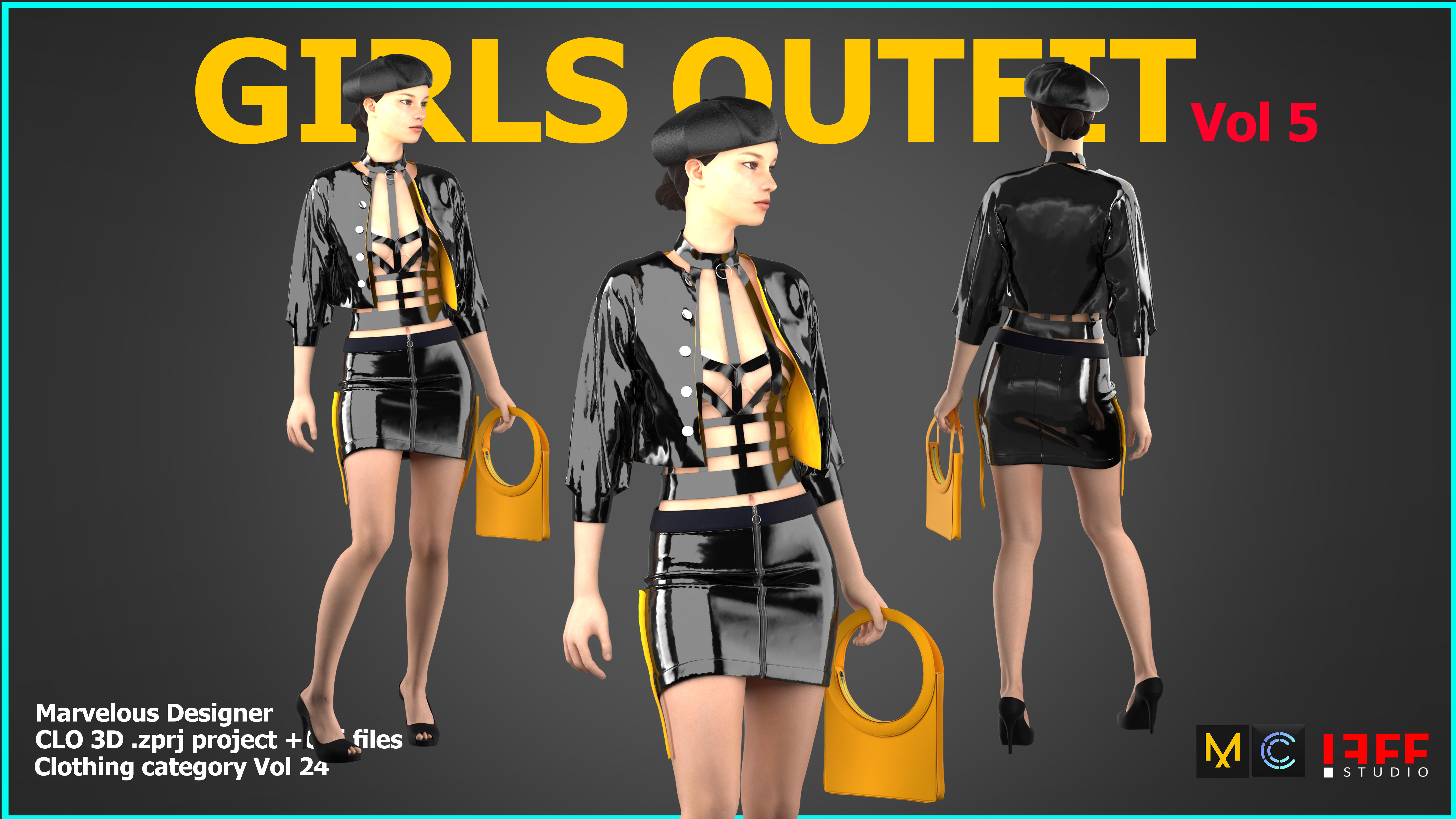 Girls outfit 5 Marvelous VOL 24 free VR / AR / low-poly 3D model | CGTrader