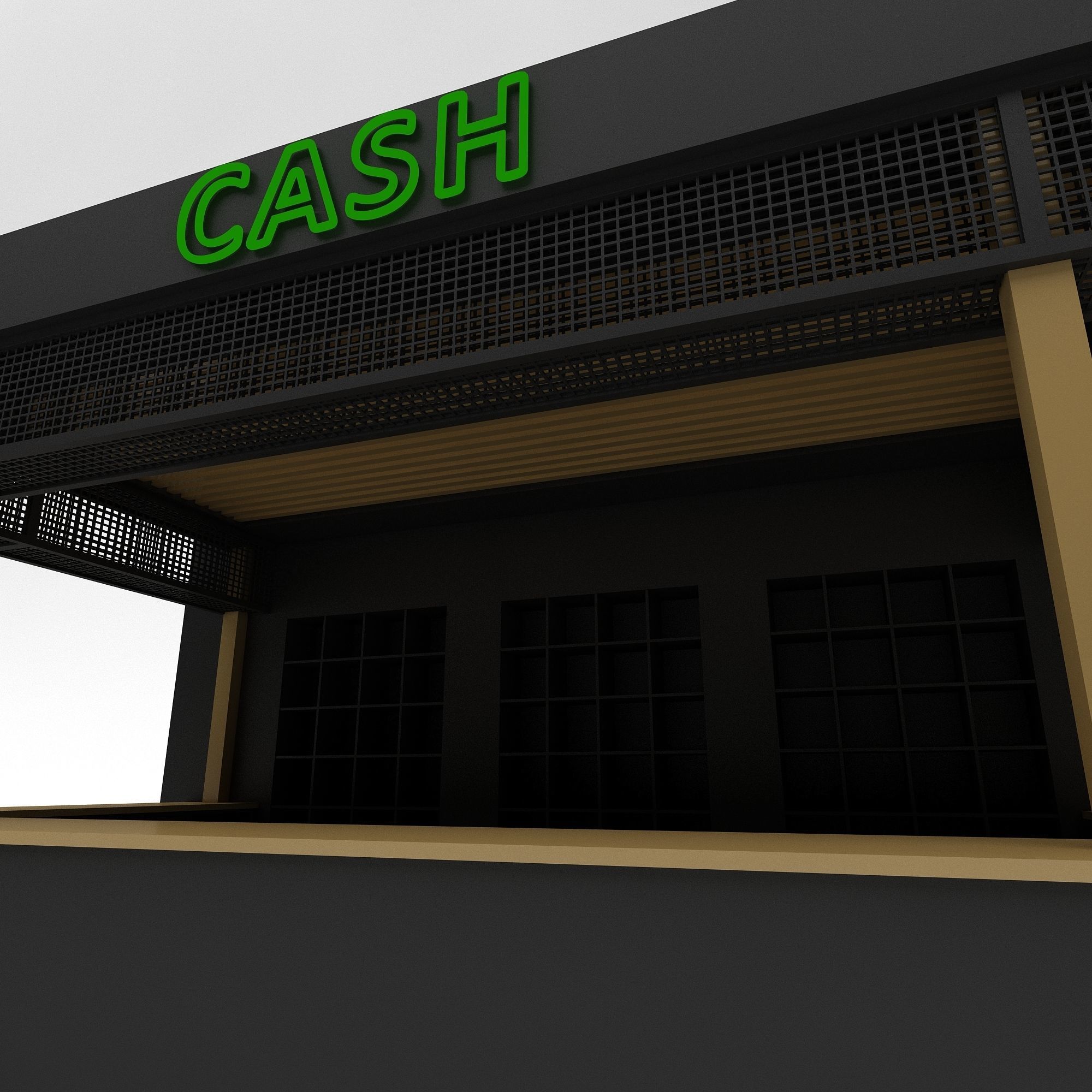 3D model 3D model bowling cash VR / AR / low-poly | CGTrader