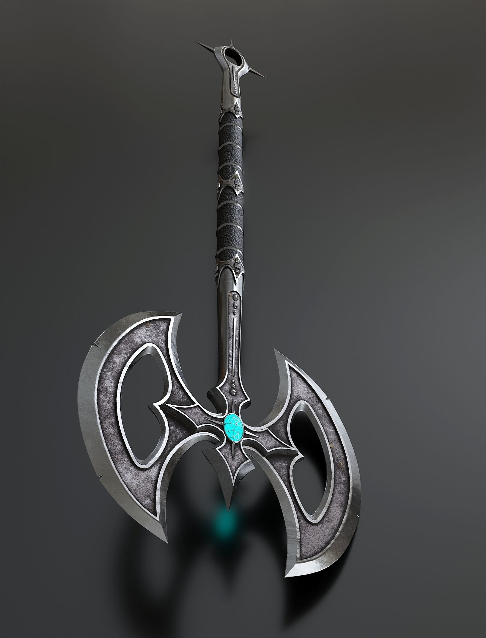 Fantasy Combat Sword-Poleaxe 3D model | CGTrader