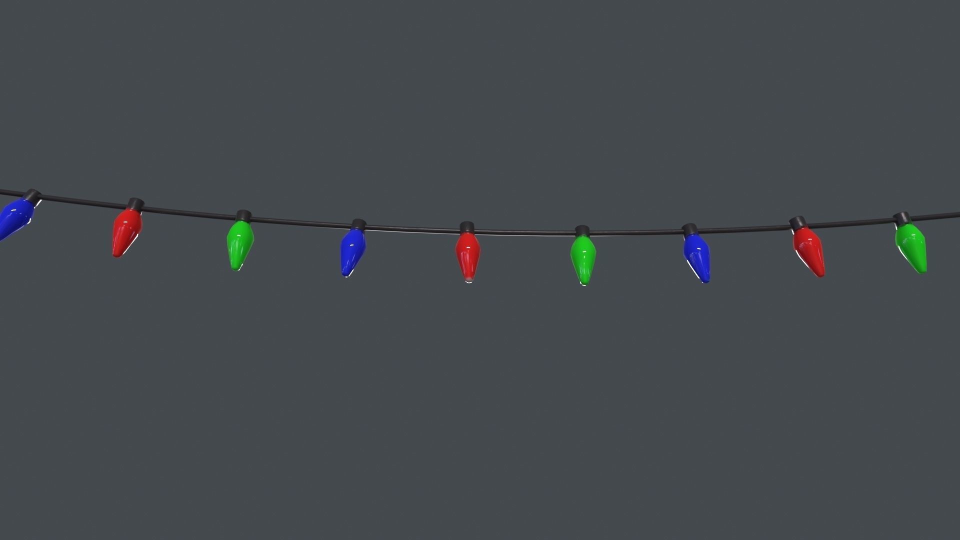 3D model Christmas Lights 3D Model VR / AR / low-poly | CGTrader