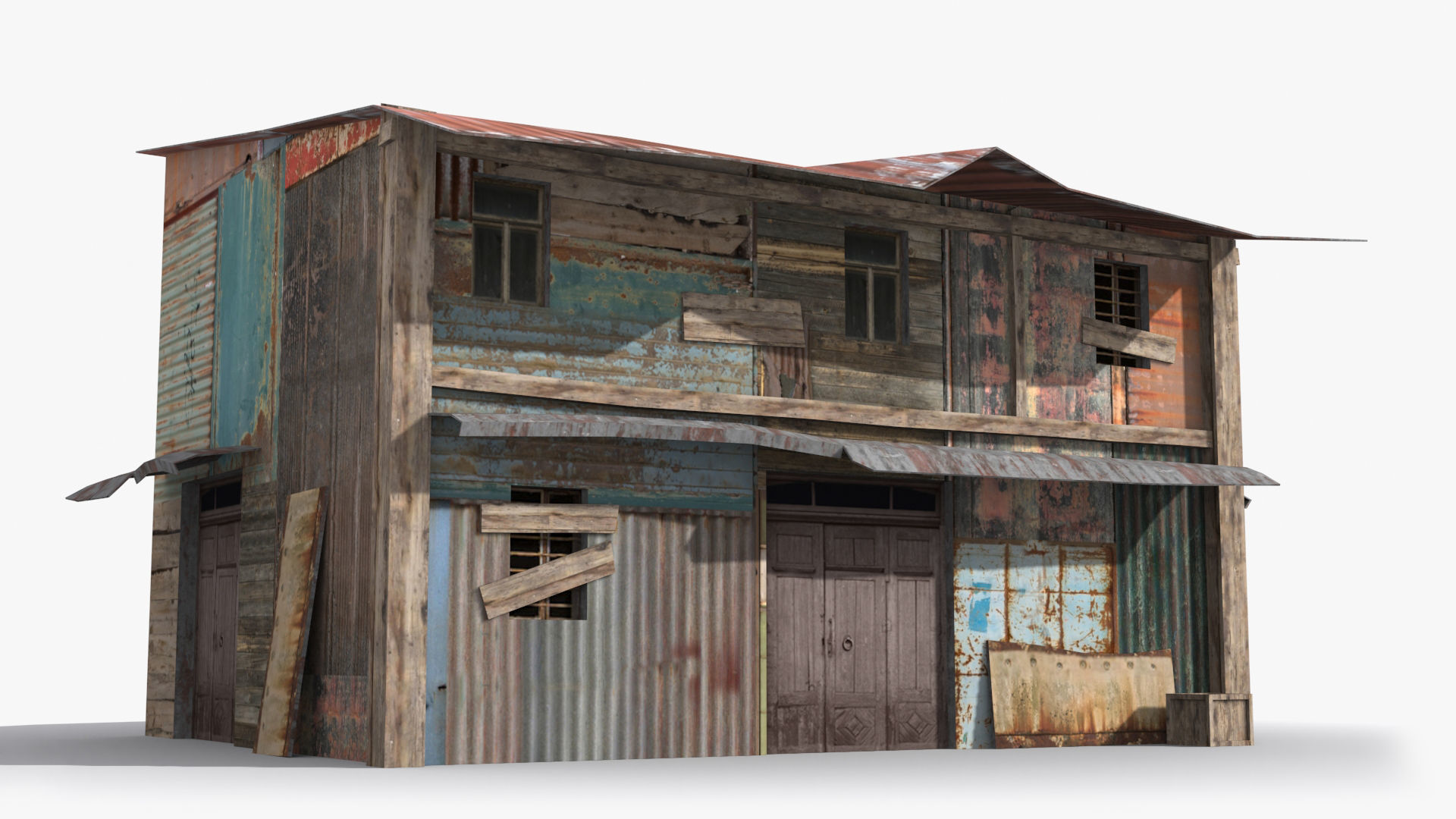 3D model Slum x1 VR / AR / low-poly | CGTrader