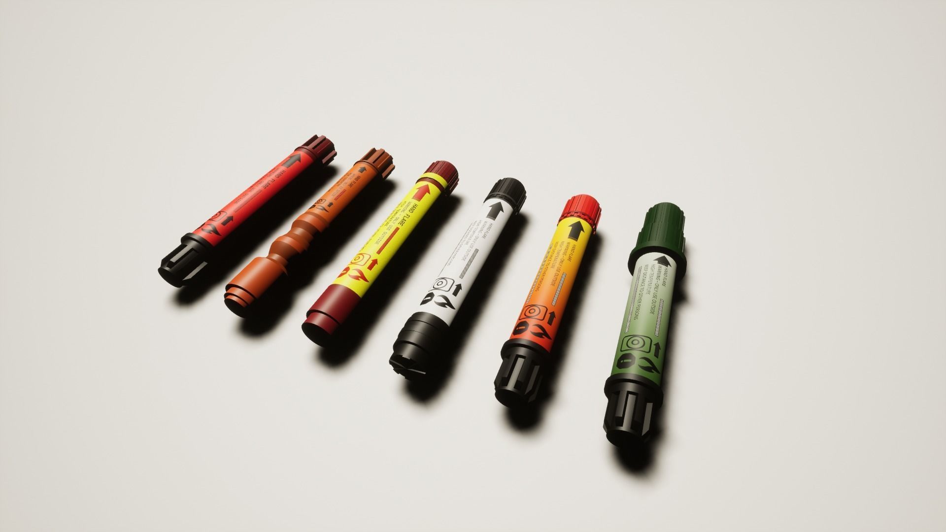 3D model Hand flares VR / AR / low-poly | CGTrader