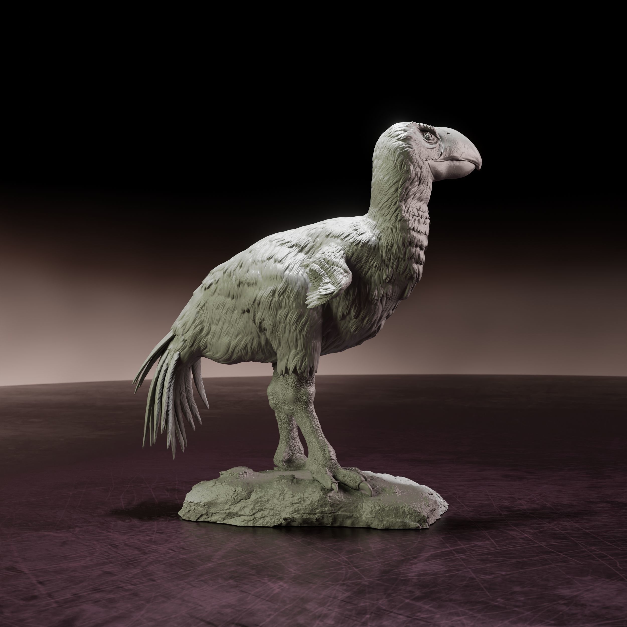Brontornis standing - pre-supported prehistoric bird 3D model 3D ...