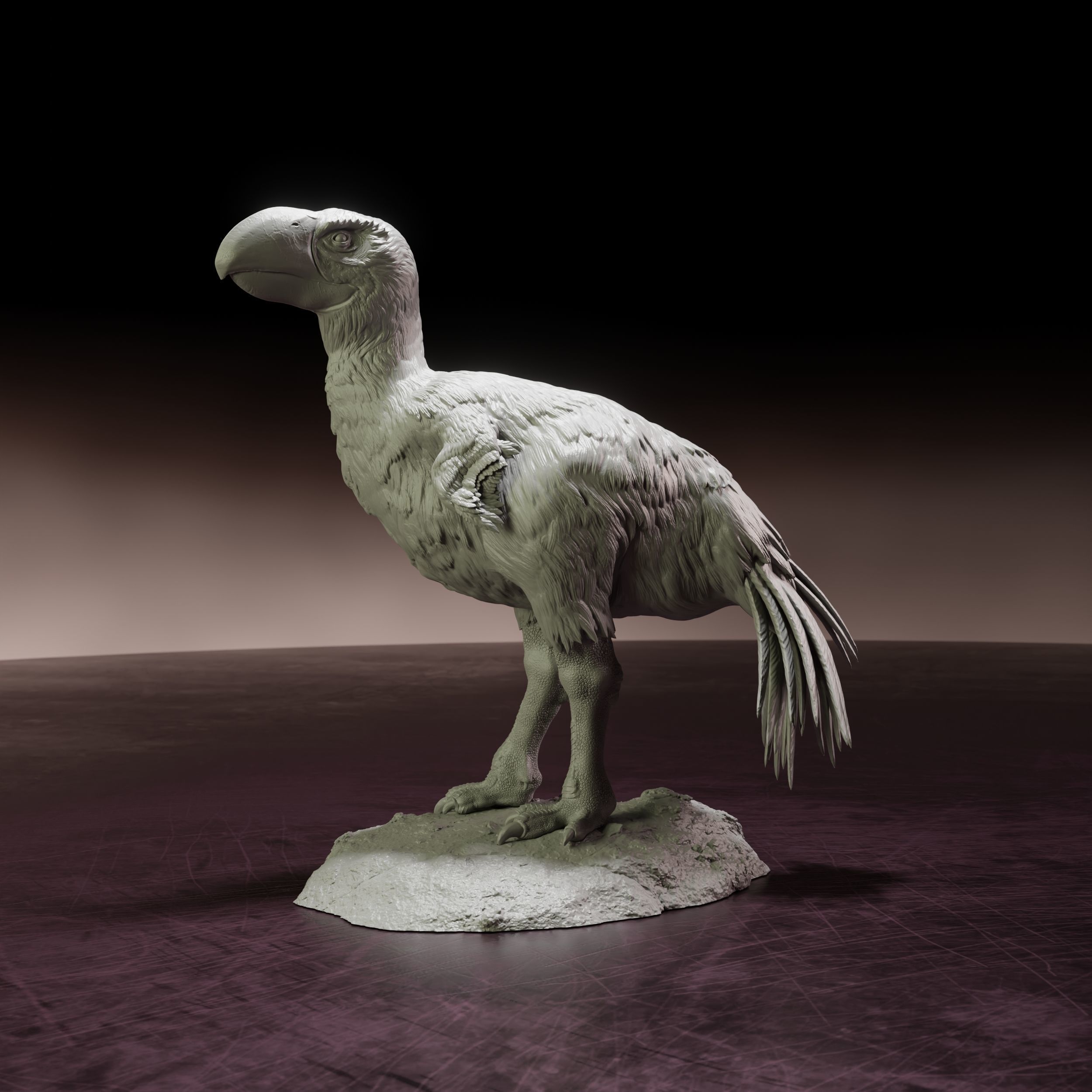 Brontornis standing - pre-supported prehistoric bird 3D model 3D ...
