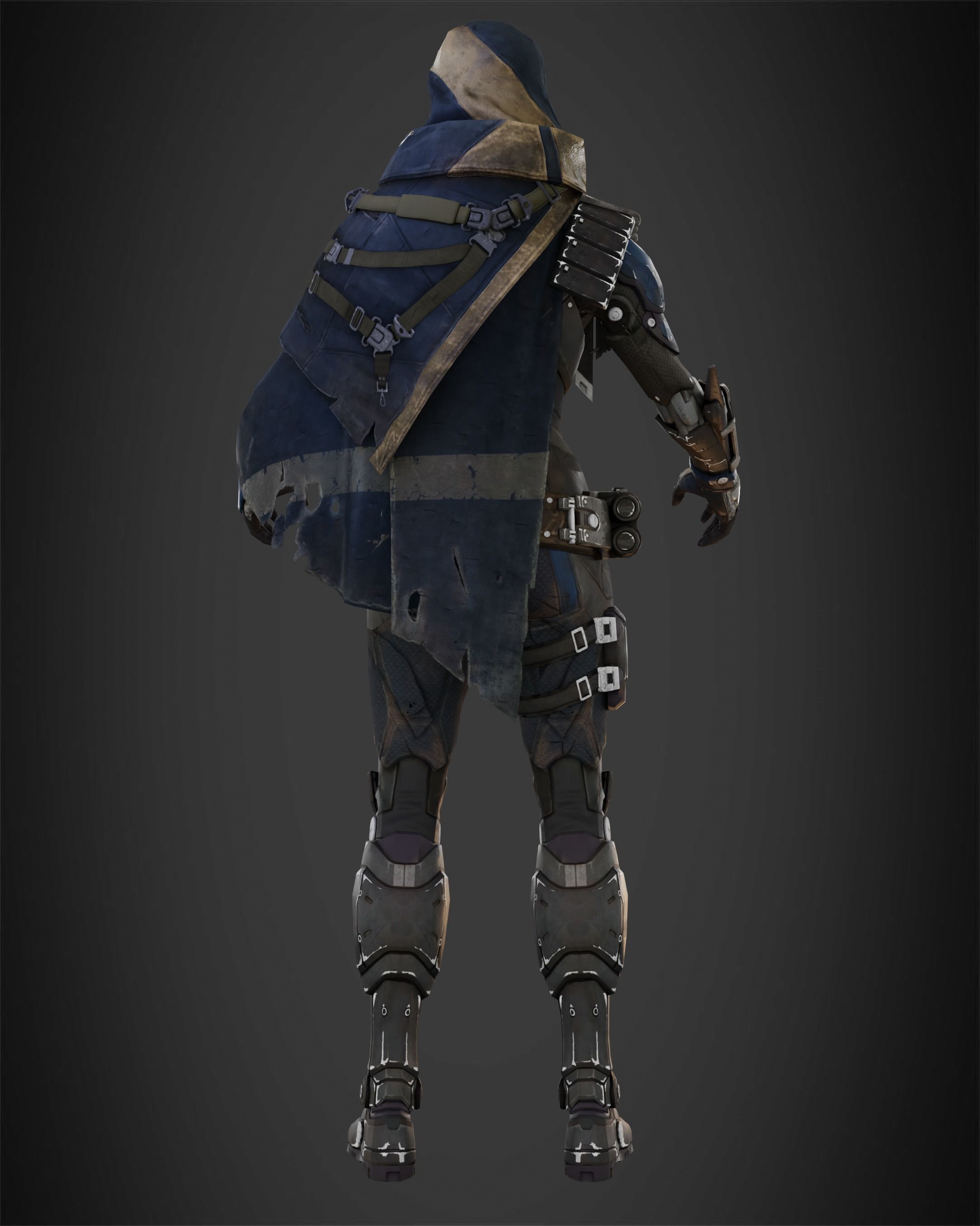 Exo-Stranger Full Armor and Rifle for Cosplay 3D Model Collection ...