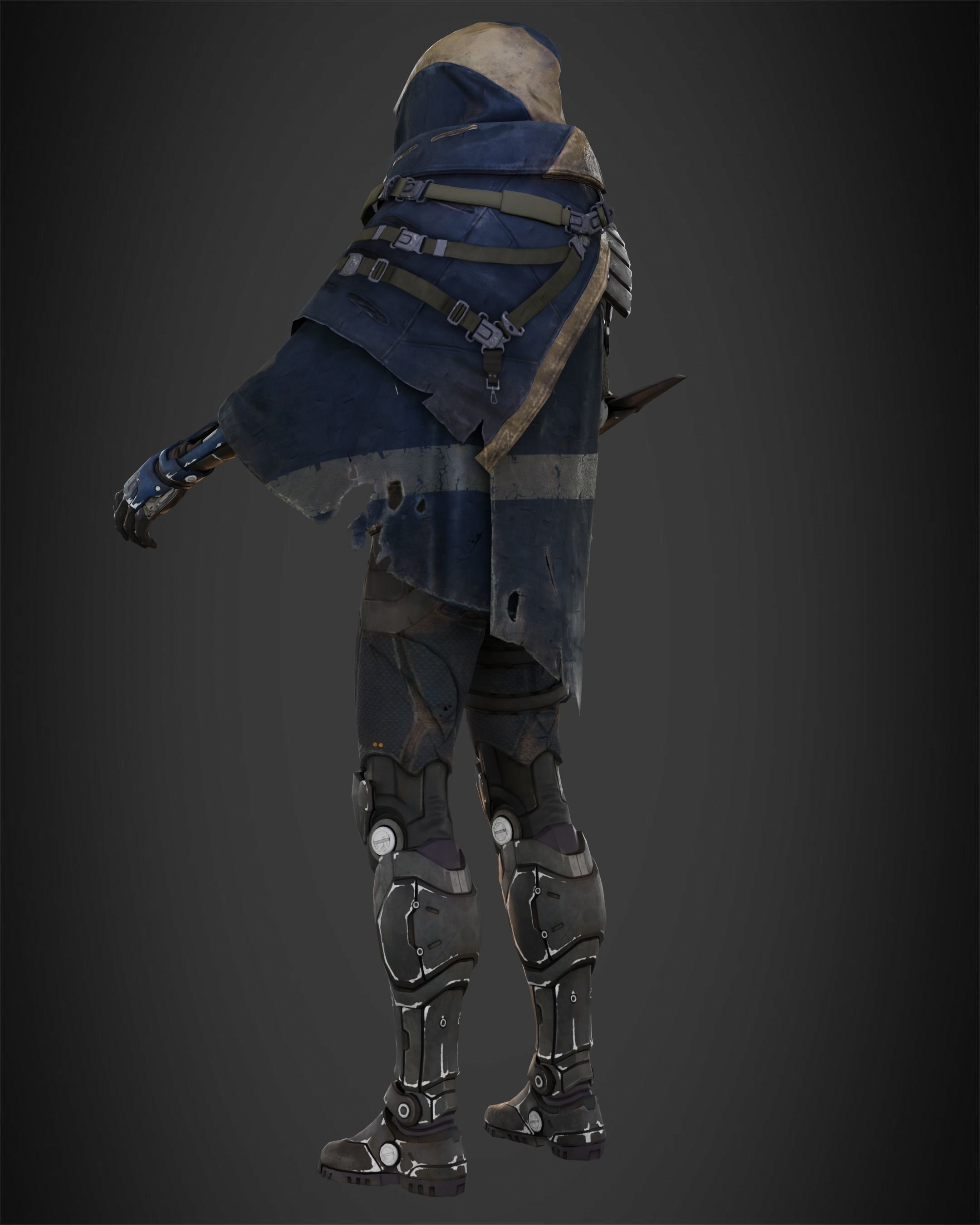 Exo-Stranger Full Armor and Rifle for Cosplay 3D Model Collection ...