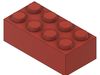 3D Red Lego Brick 3D model 3D printable | CGTrader