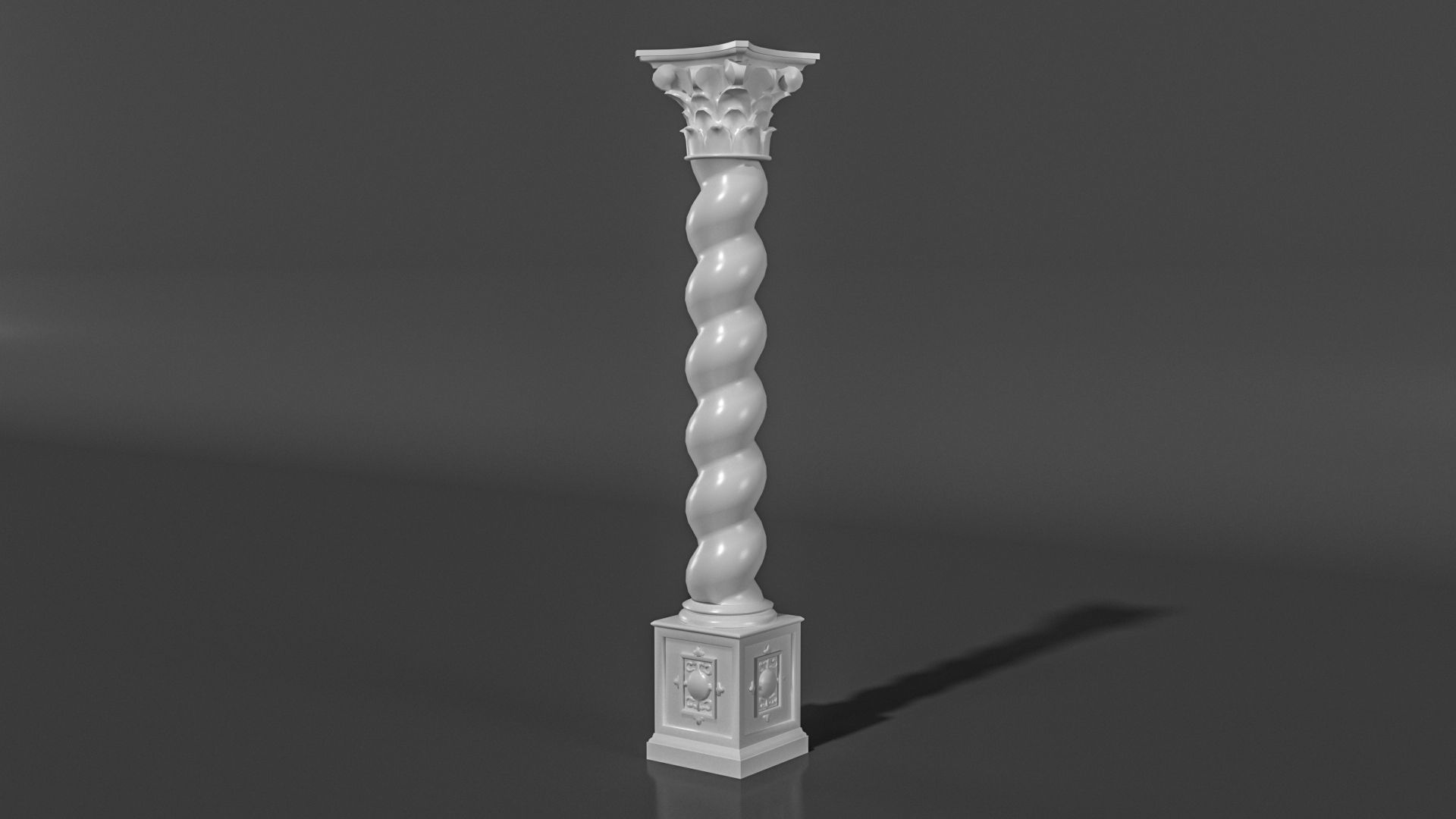 Antique Roman Column 3D model free 3D model | CGTrader