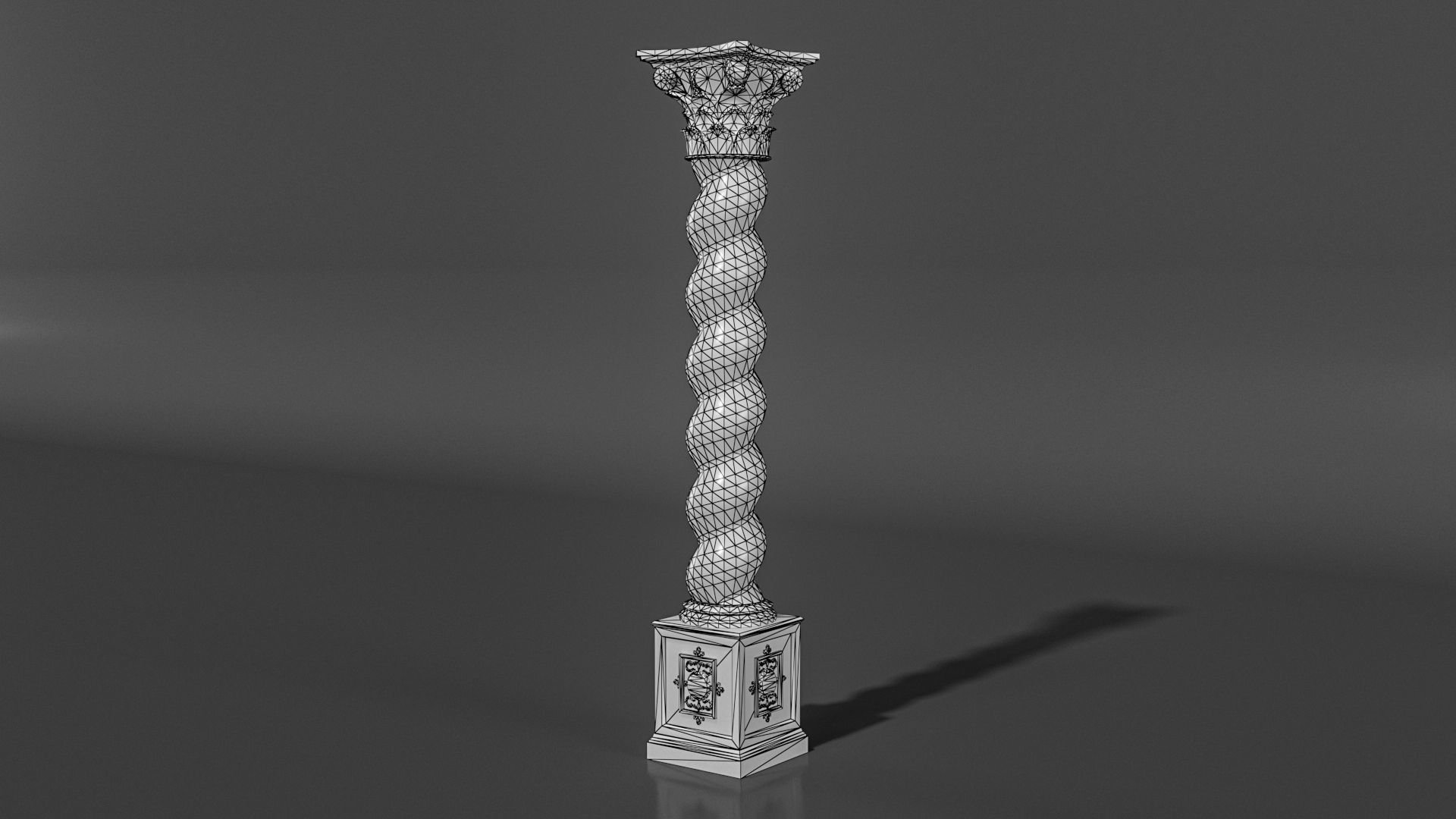 Antique Roman Column 3D model free 3D model | CGTrader