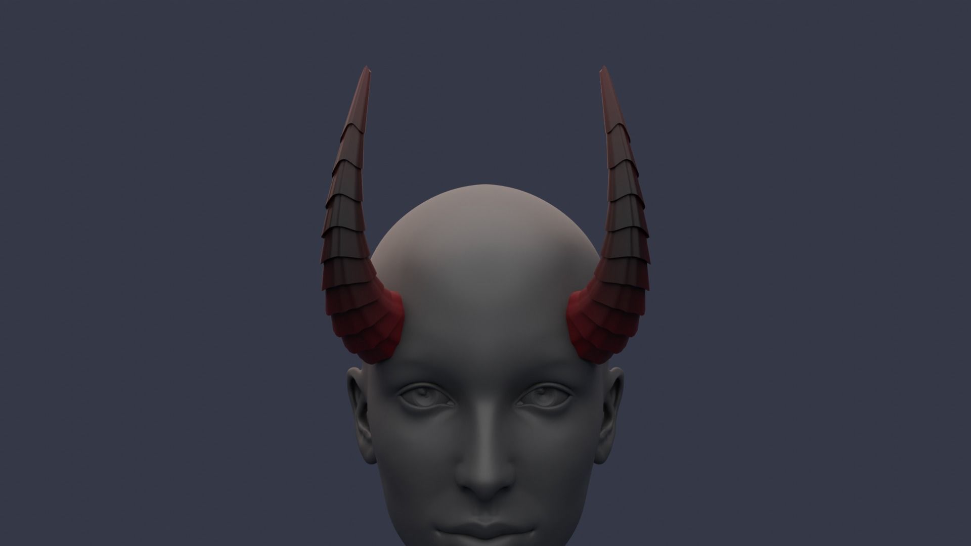 Demon horns 3D model 3D printable | CGTrader