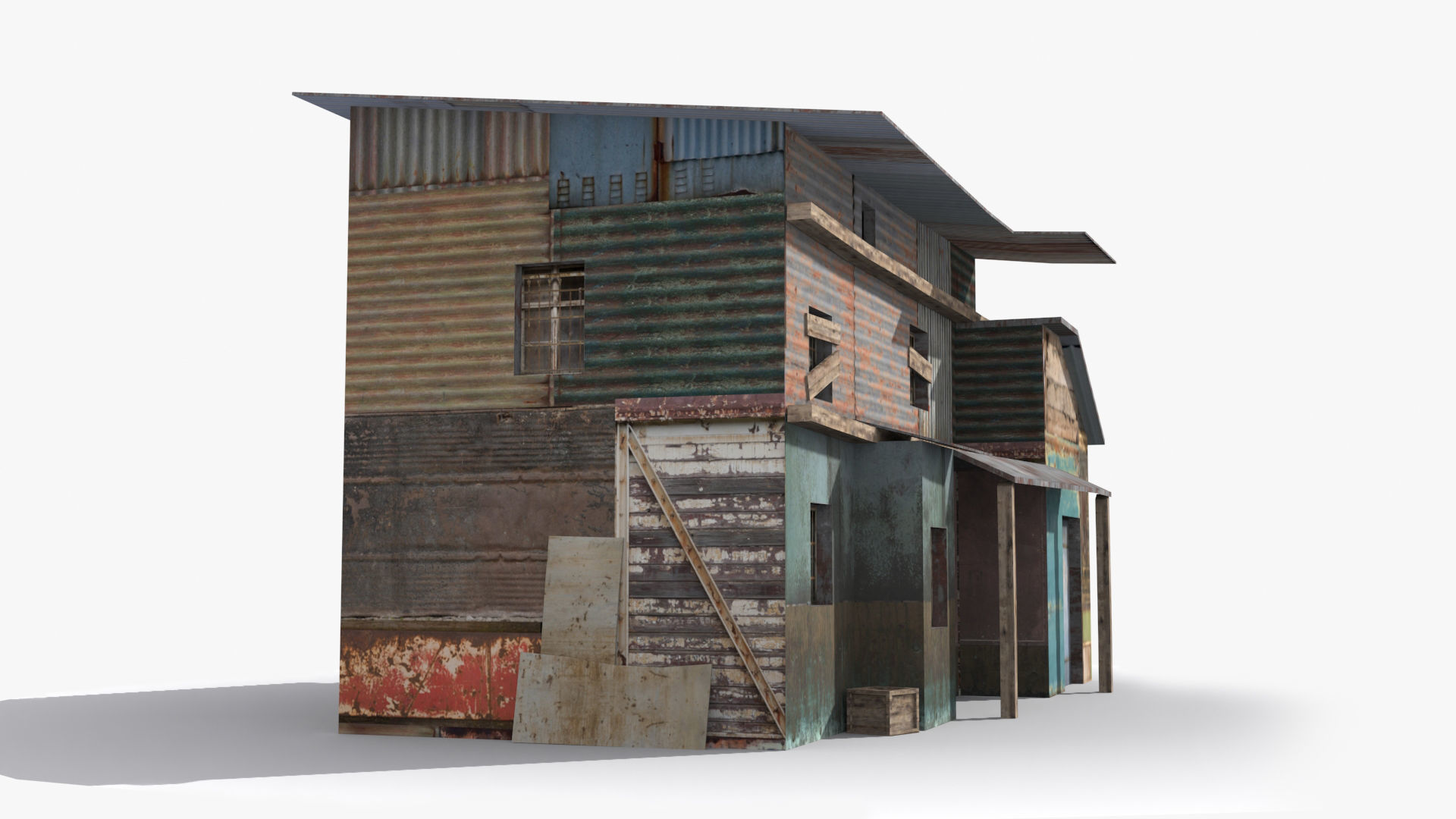 3D model Slum x14 VR / AR / low-poly | CGTrader