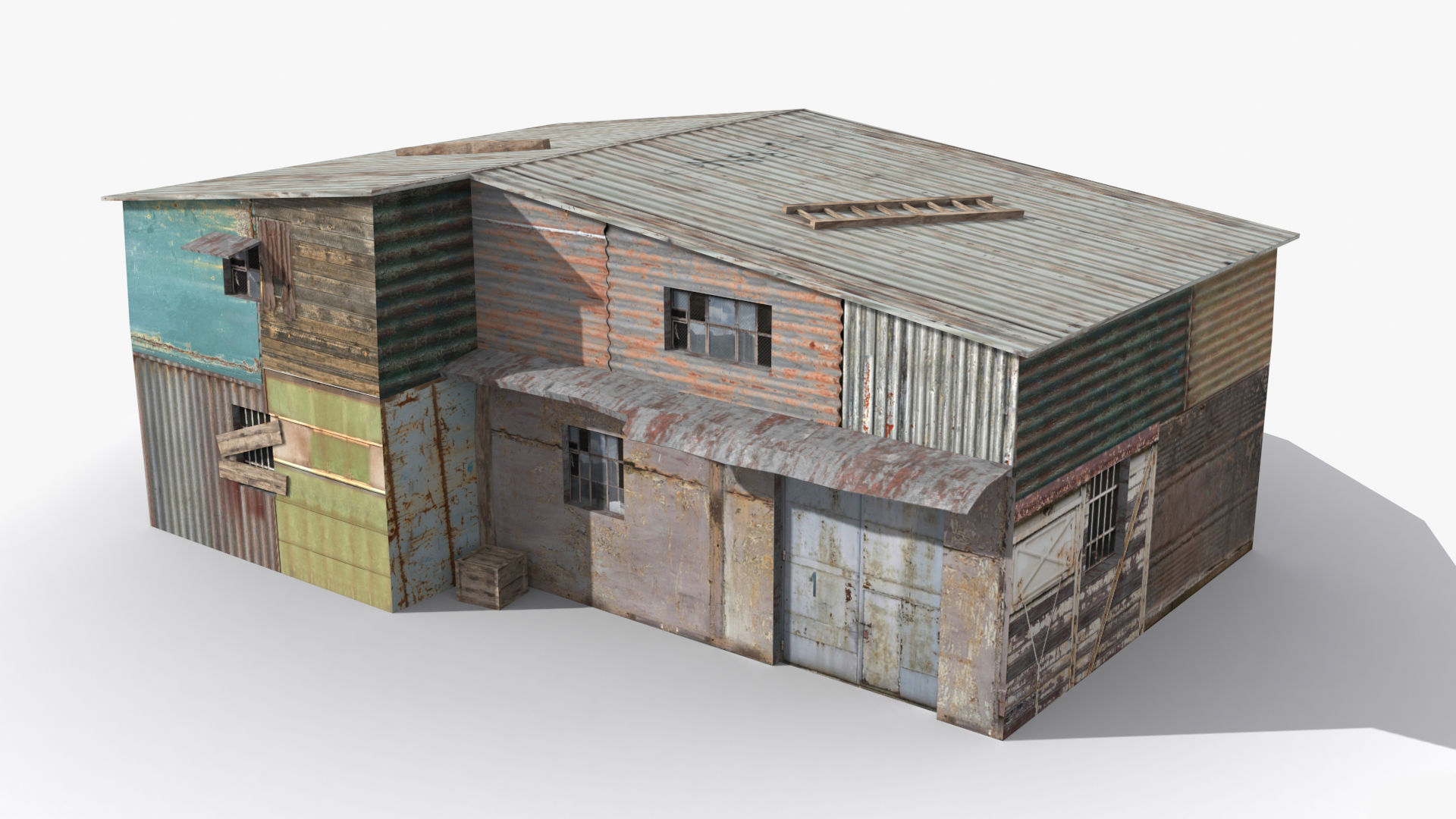 3D model Slum x15 VR / AR / low-poly | CGTrader