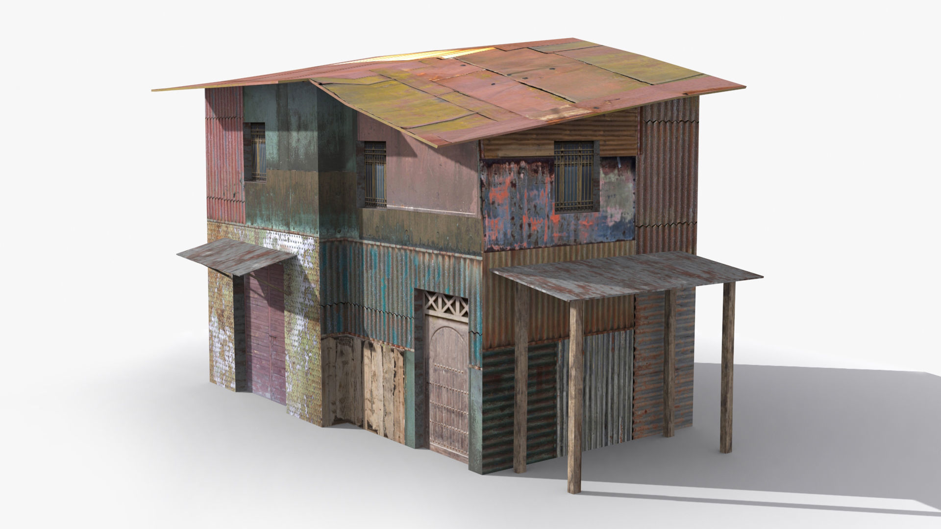 3D model Slum x16 VR / AR / low-poly | CGTrader