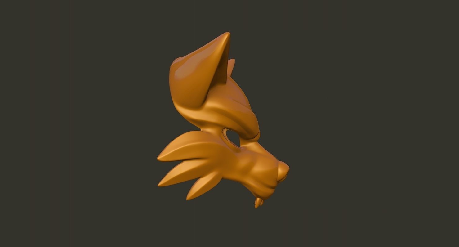 Fox Mask 3D model 3D printable | CGTrader