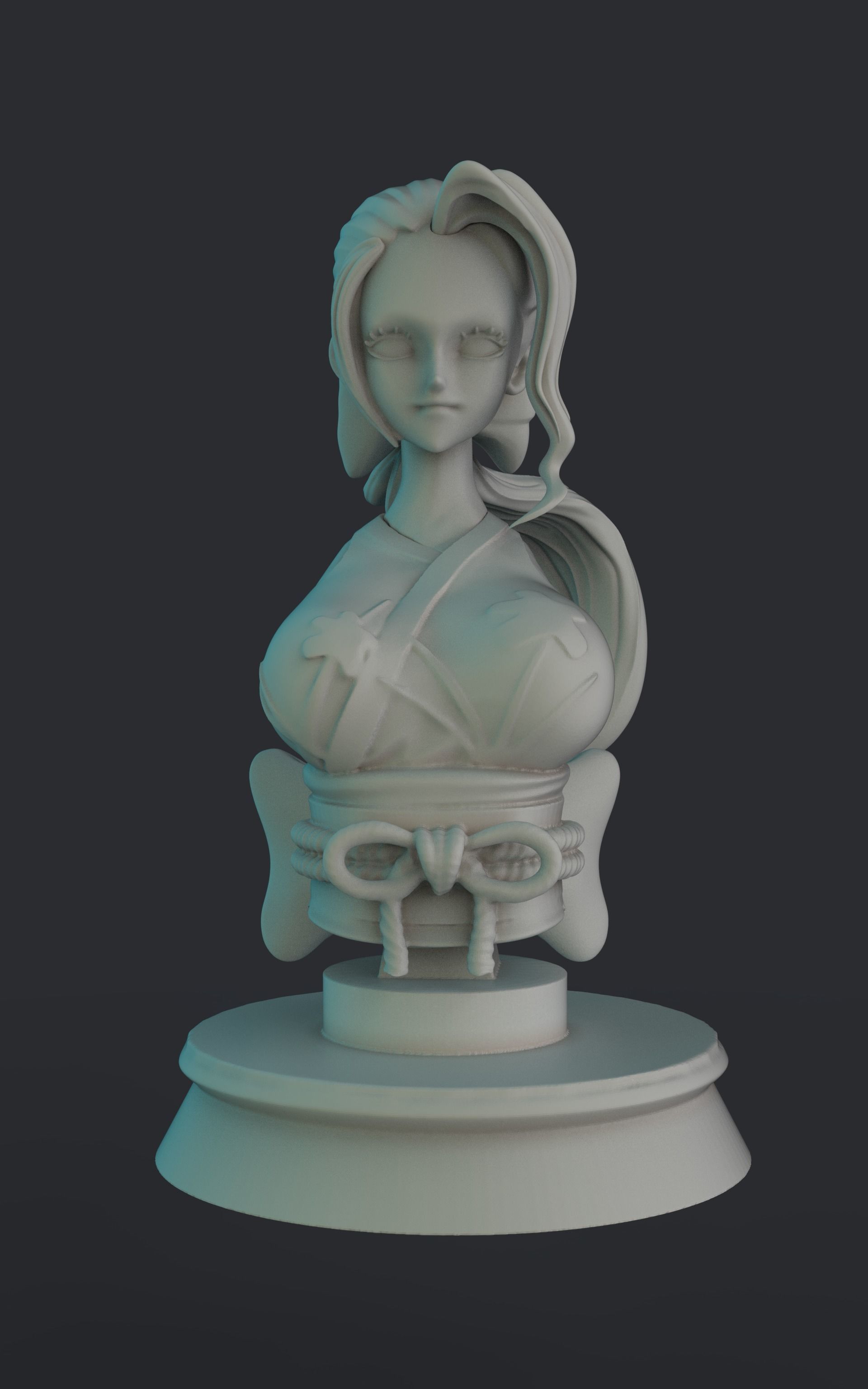 nico robin bust 3D model 3D printable | CGTrader
